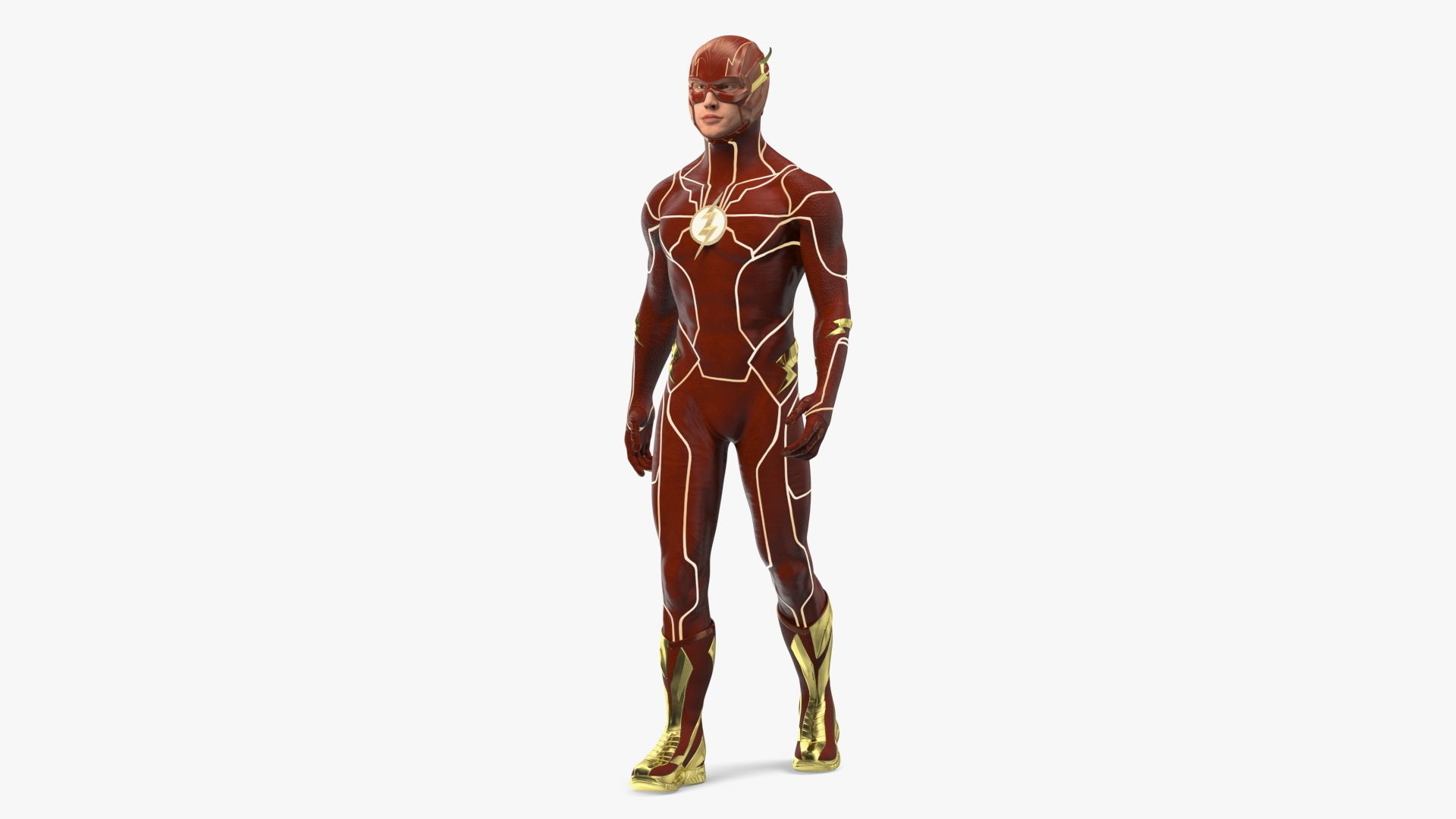 DC Flash Walking Pose 3D model | CGTrader