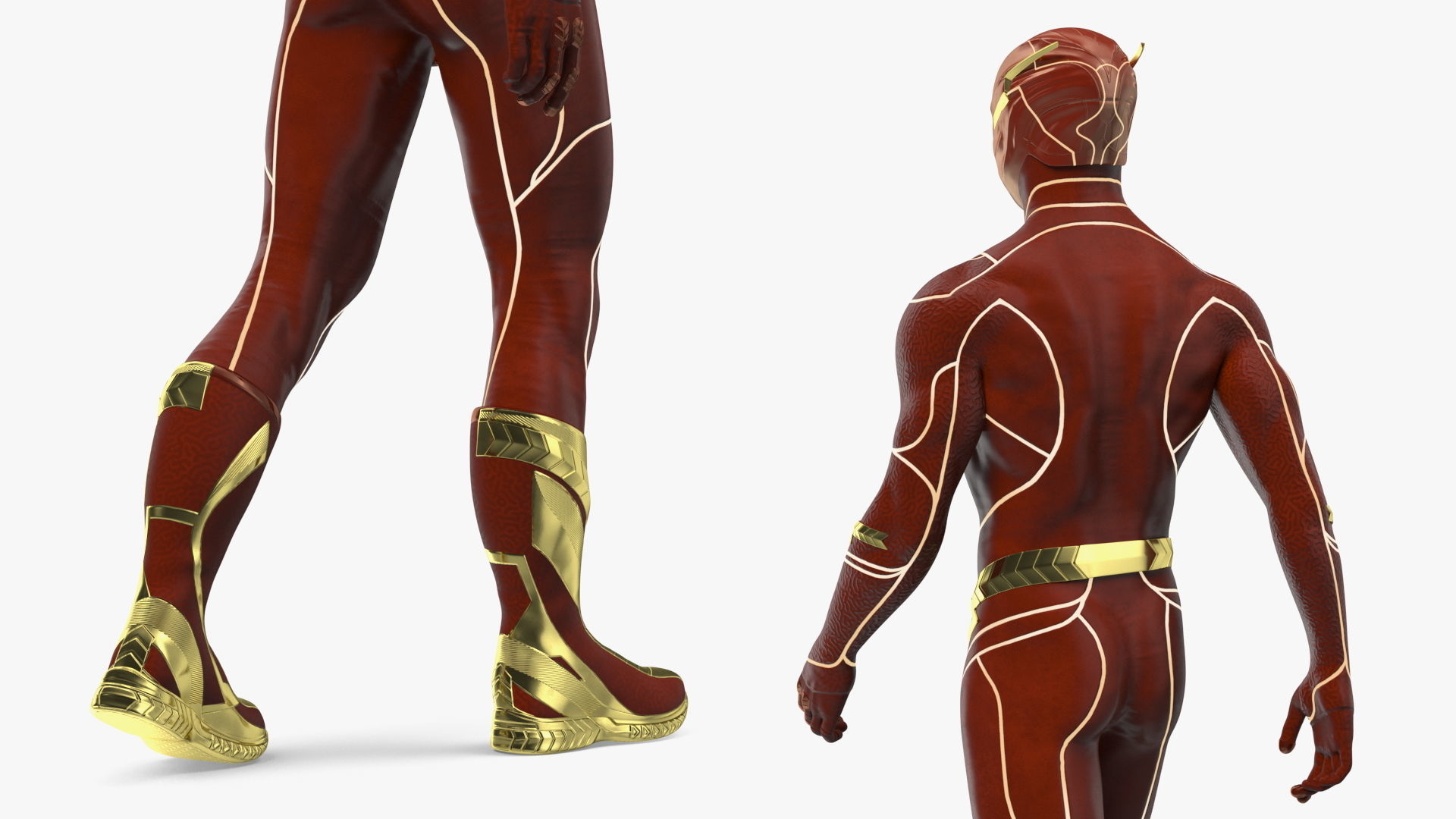 DC Flash Walking Pose 3D model | CGTrader