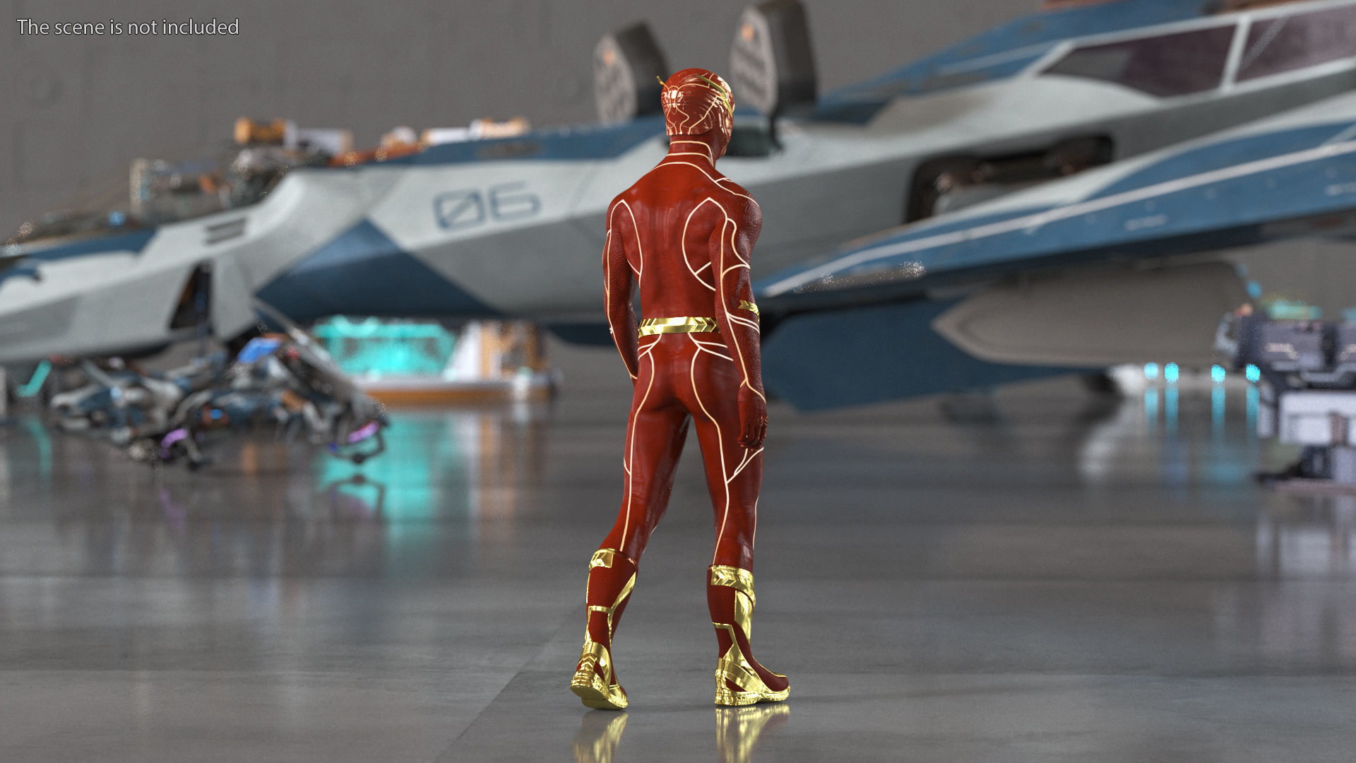 DC Flash Walking Pose 3D model | CGTrader