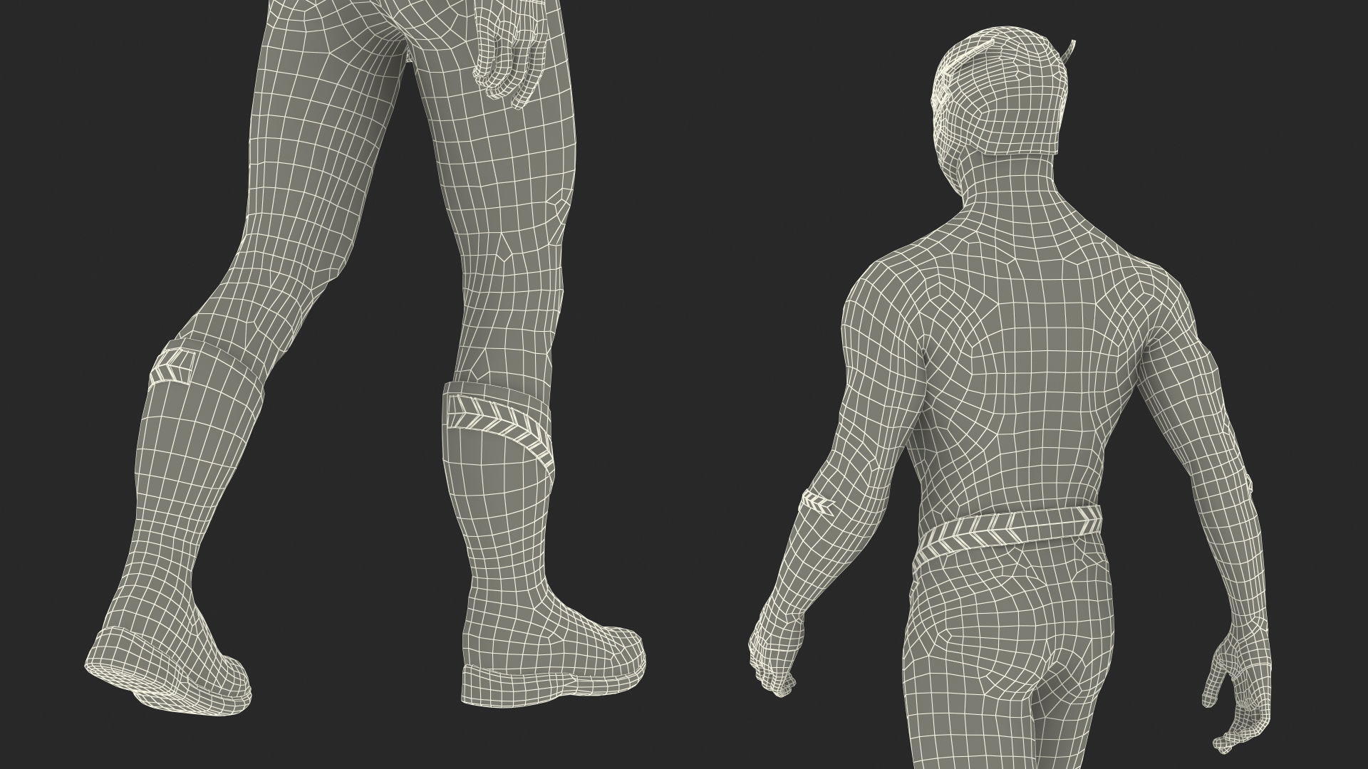 DC Flash Walking Pose 3D model | CGTrader