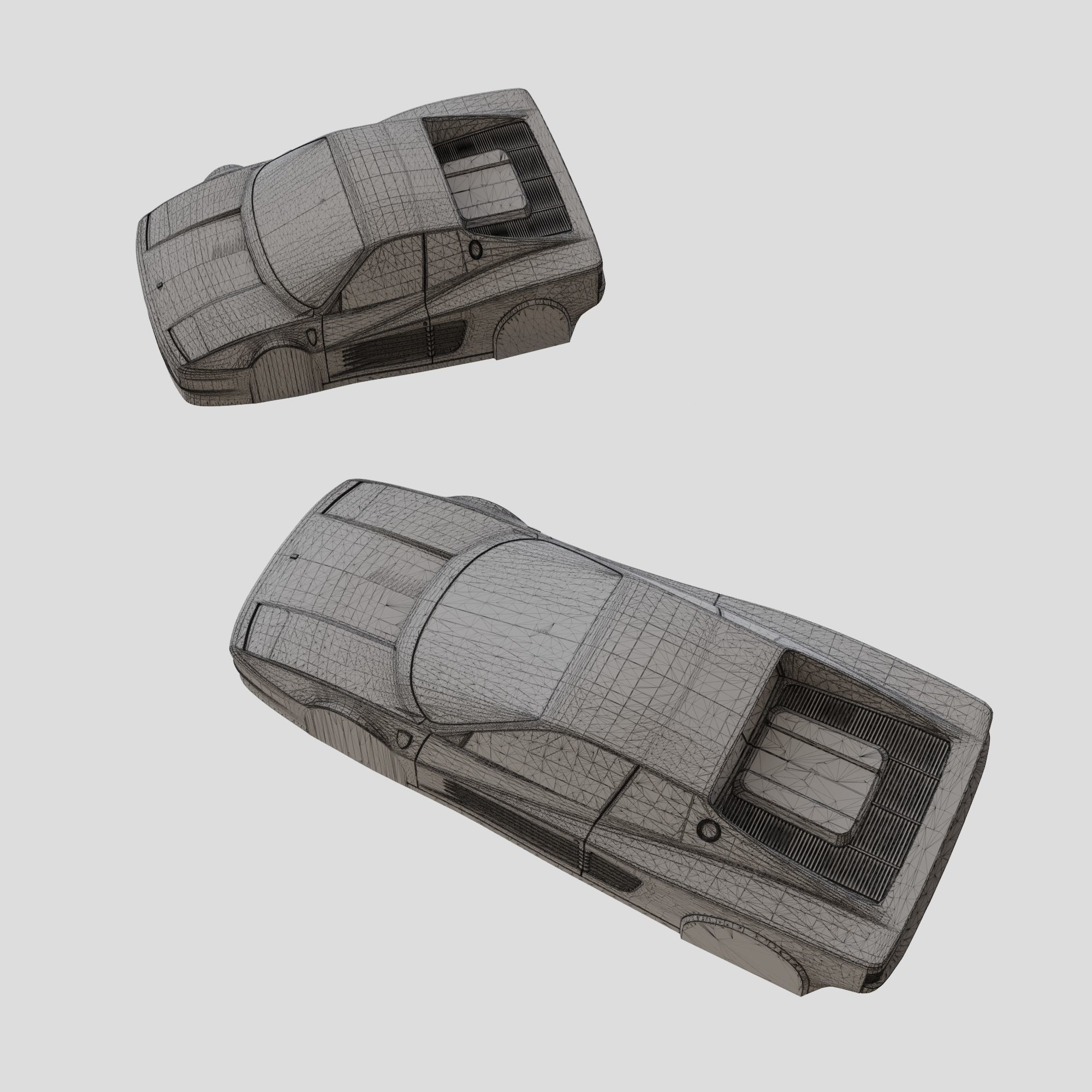 Ferrari Testarossa FIgurine - 3D Printable Model 3D model 3D printable ...