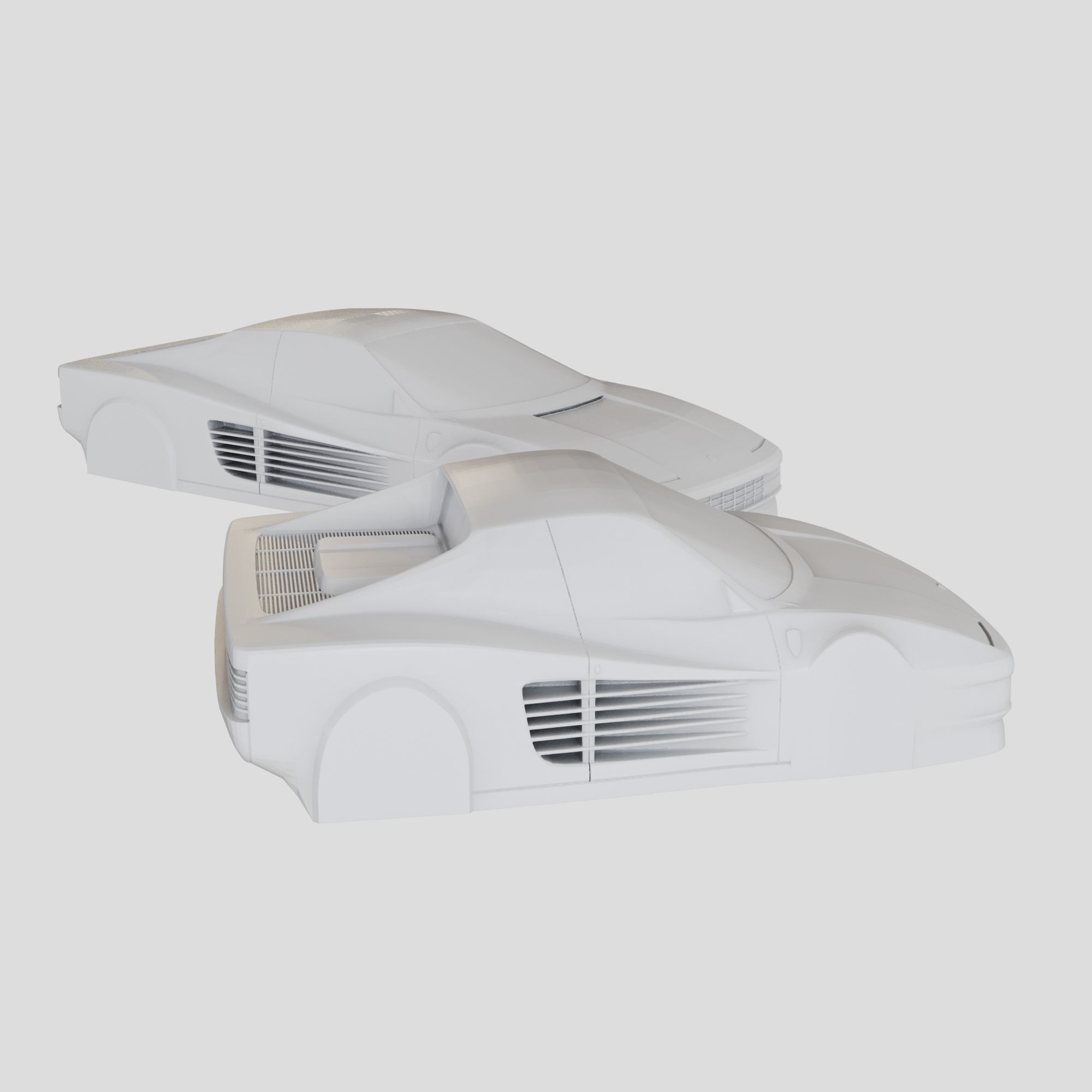 Ferrari Testarossa FIgurine - 3D Printable Model 3D model 3D printable ...