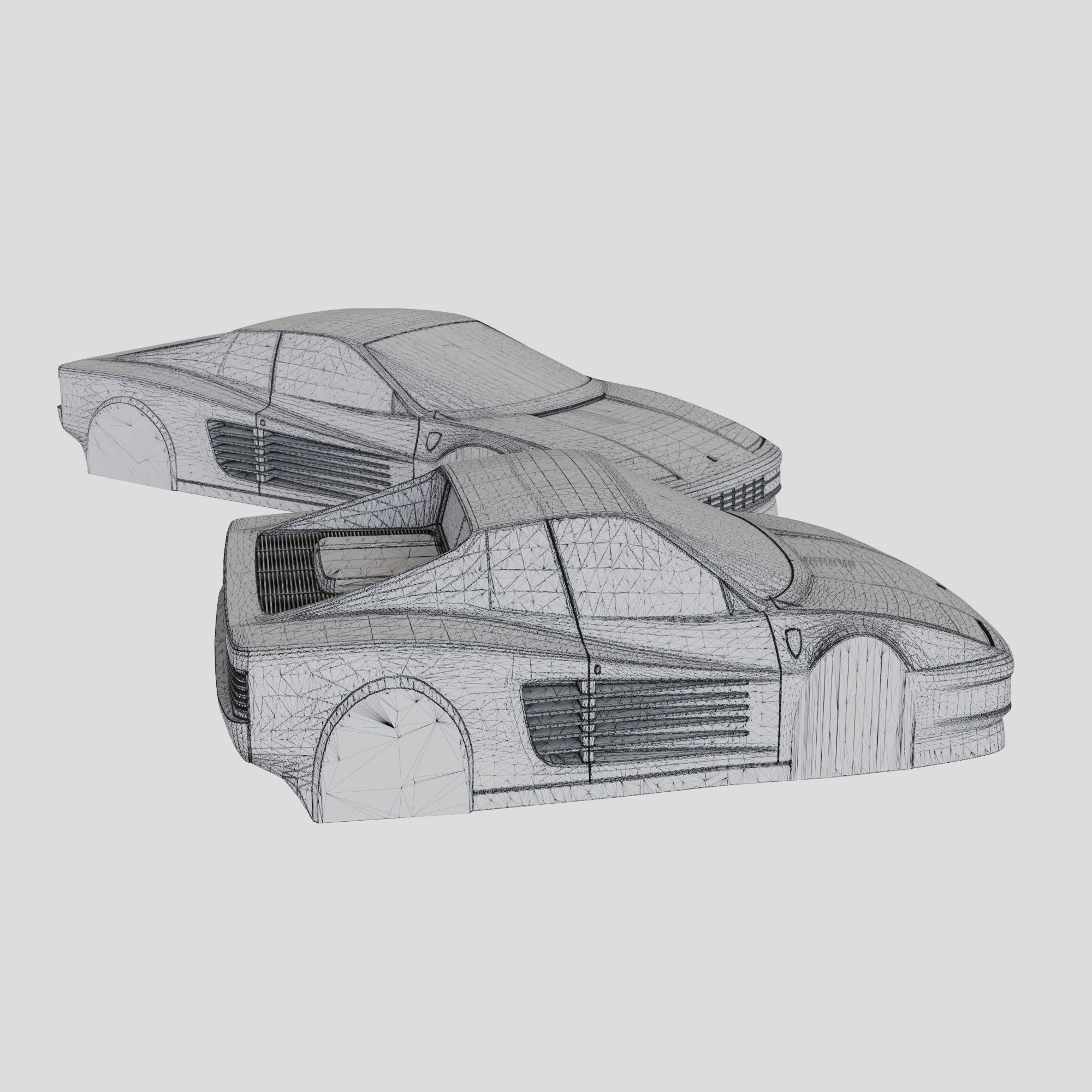 Ferrari Testarossa FIgurine - 3D Printable Model 3D model 3D printable ...