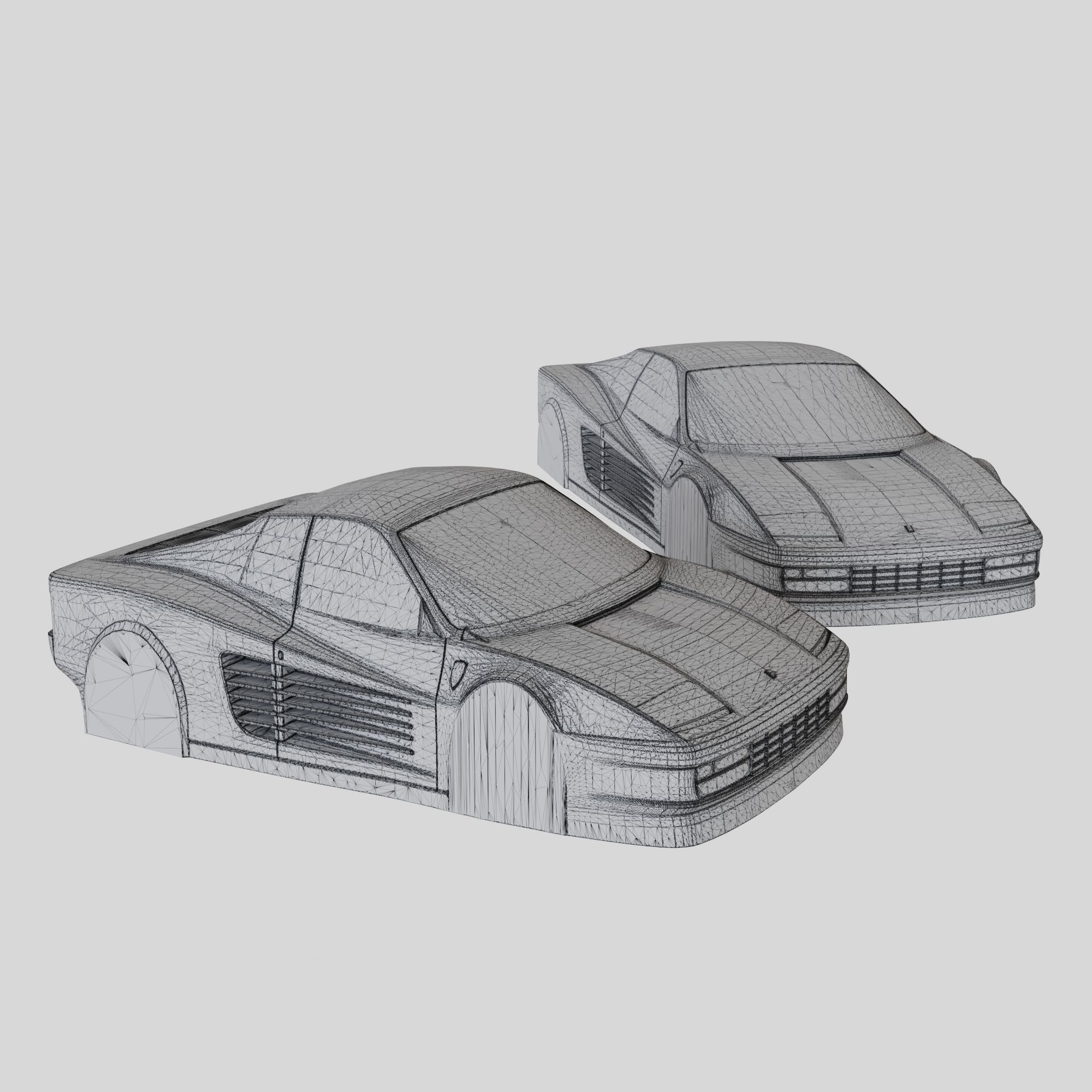 Ferrari Testarossa FIgurine - 3D Printable Model 3D model 3D printable ...