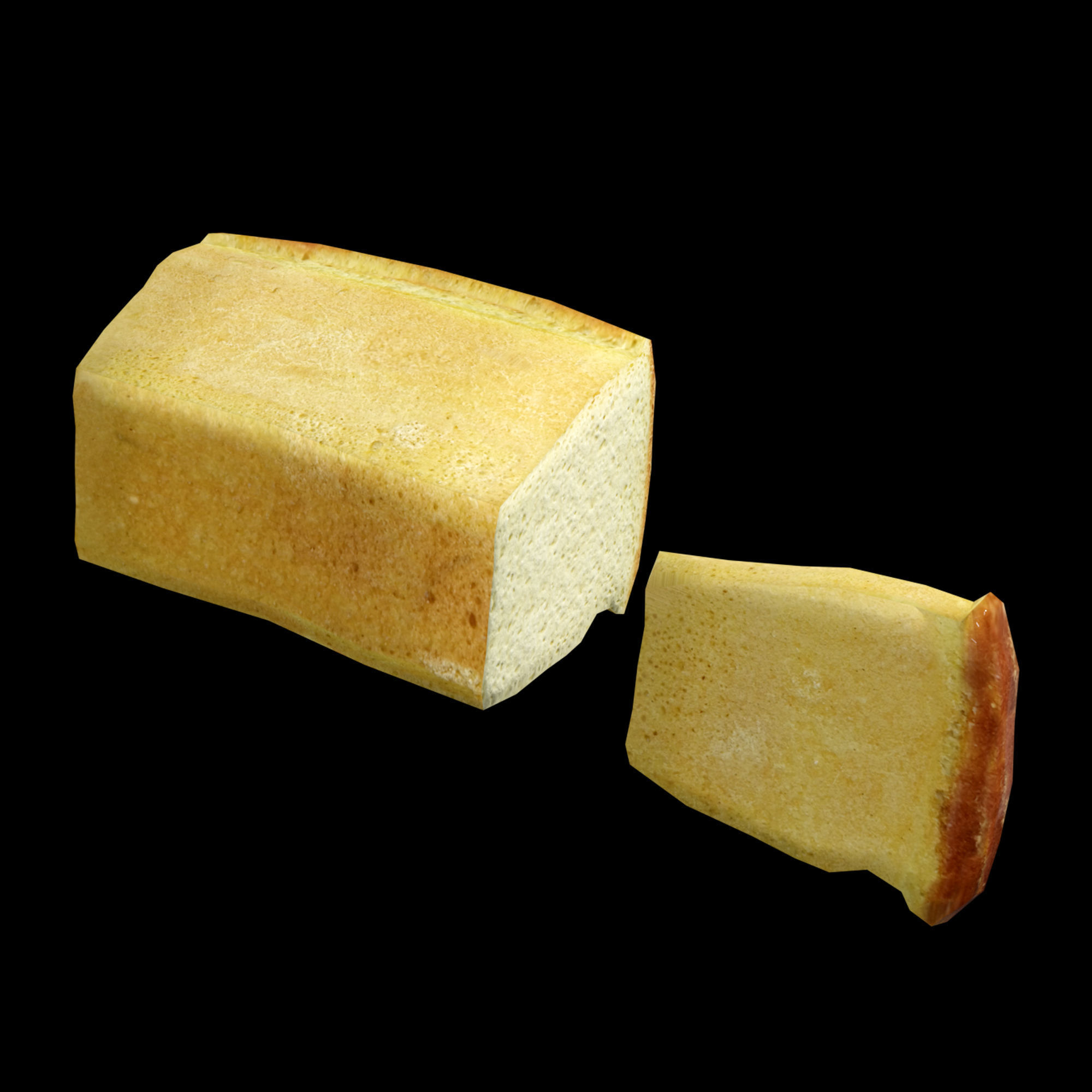 Bread soviet 3D model | CGTrader