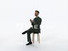 3D model Posture 19H Clapping Sitting Elegant Business Man VR / AR ...
