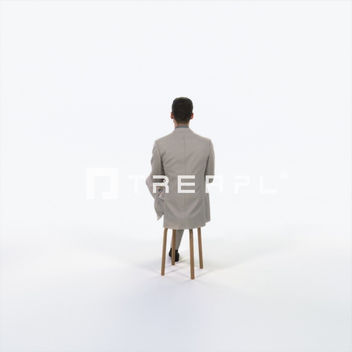 3D model Posture 19D Clapping Sitting Elegant Business Man VR / AR ...