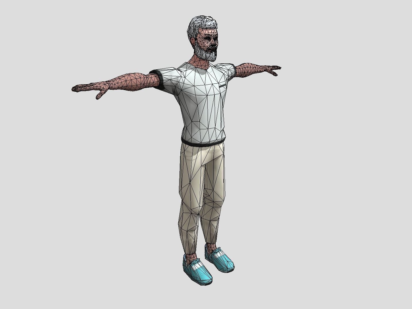 3D model Stylish Old Man VR / AR / low-poly | CGTrader