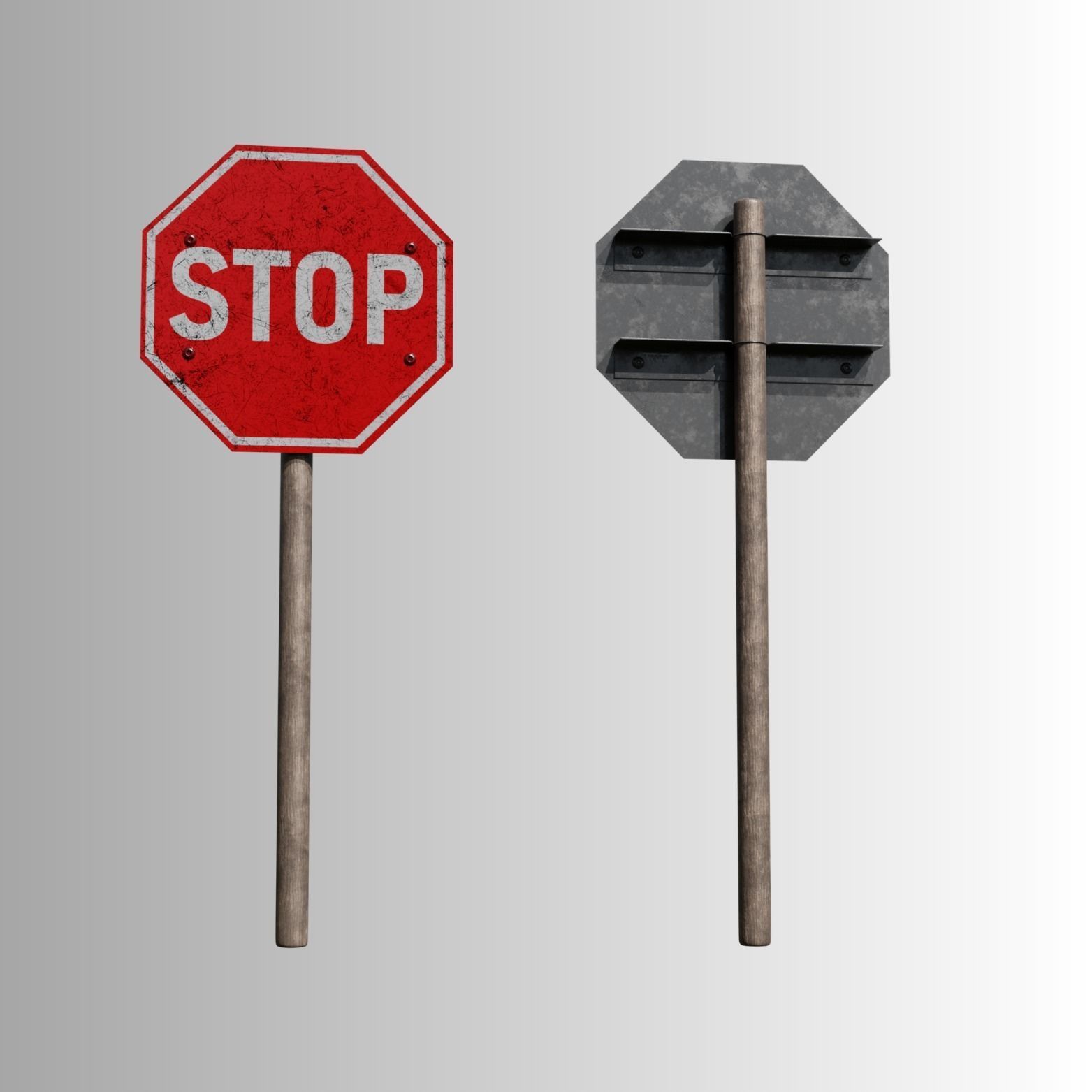 3D model Game Ready Stop-Sign VR / AR / low-poly | CGTrader