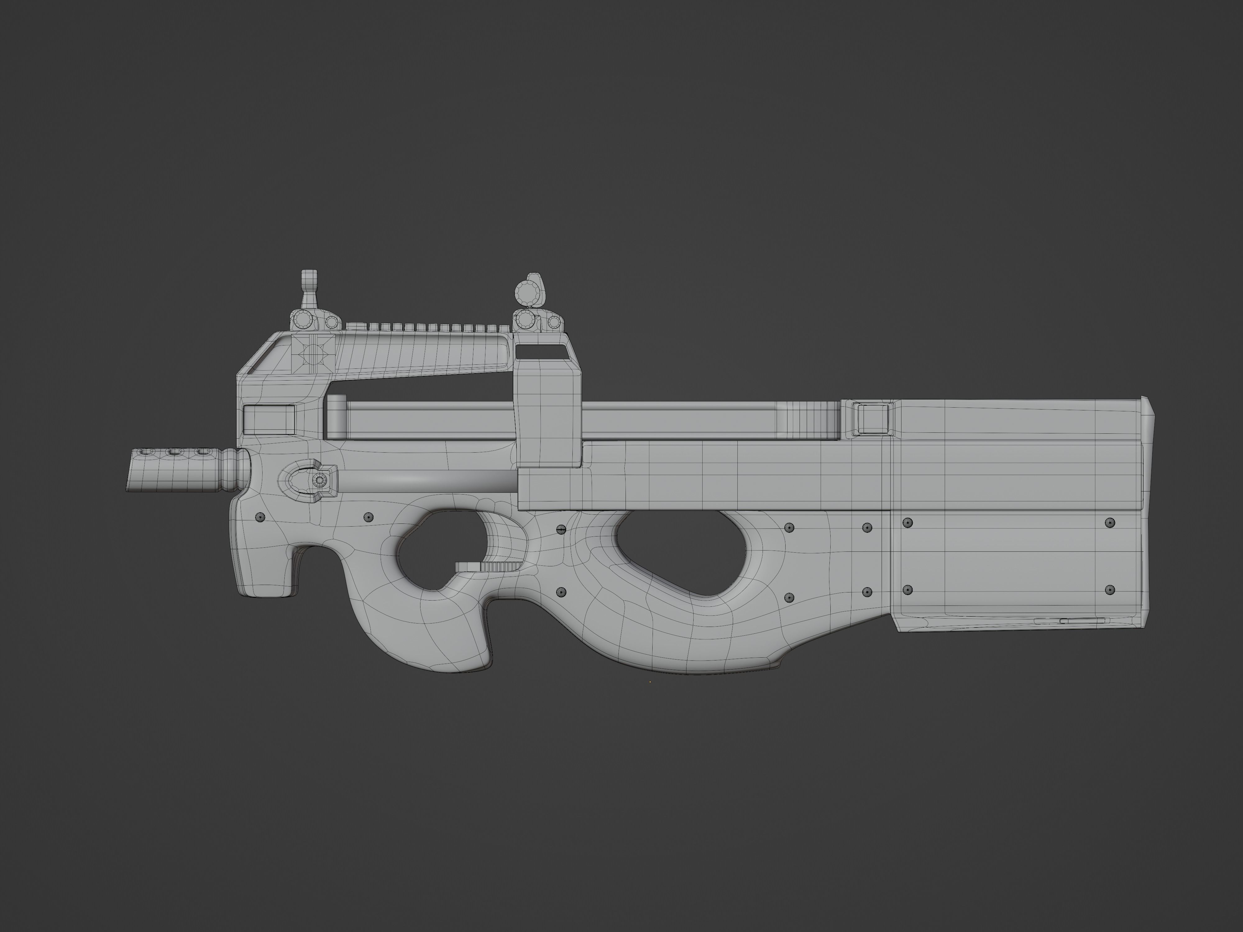 3D P90 Gun Factory New 3D model | CGTrader