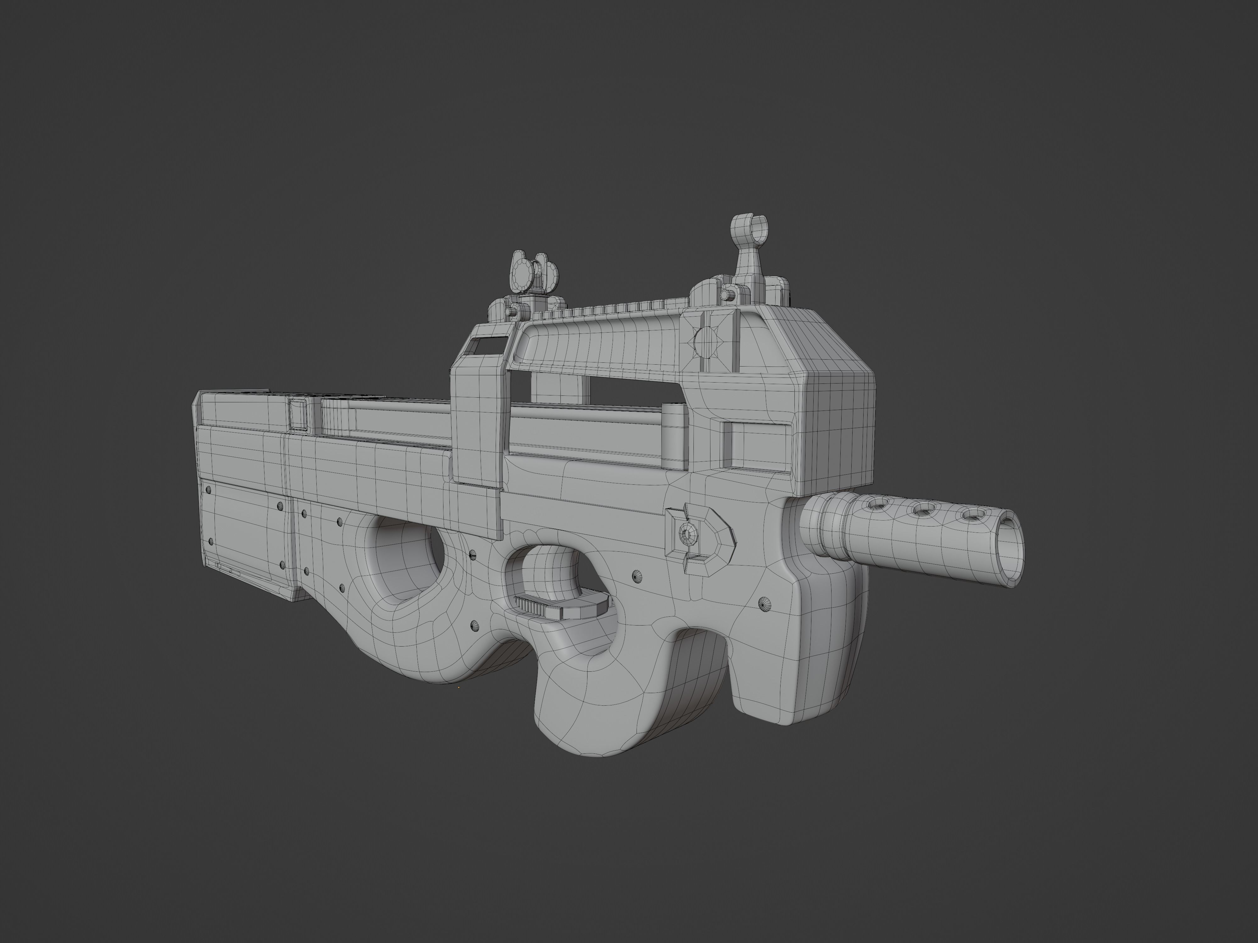 3D P90 Gun Factory New 3D model | CGTrader