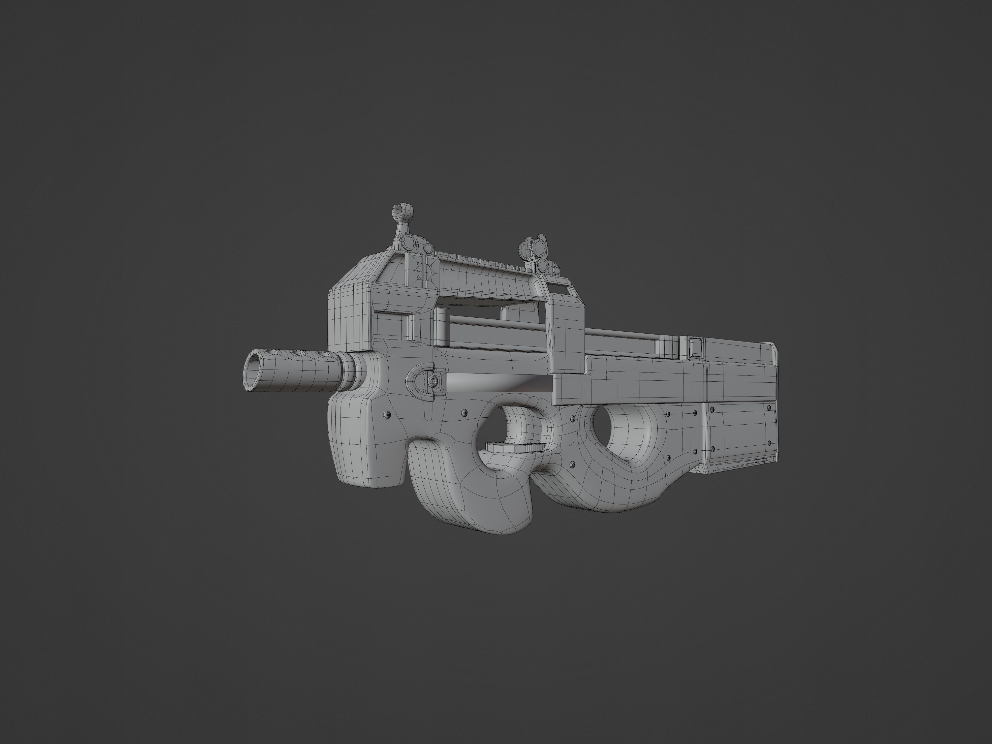3D P90 Gun Factory New 3D model | CGTrader
