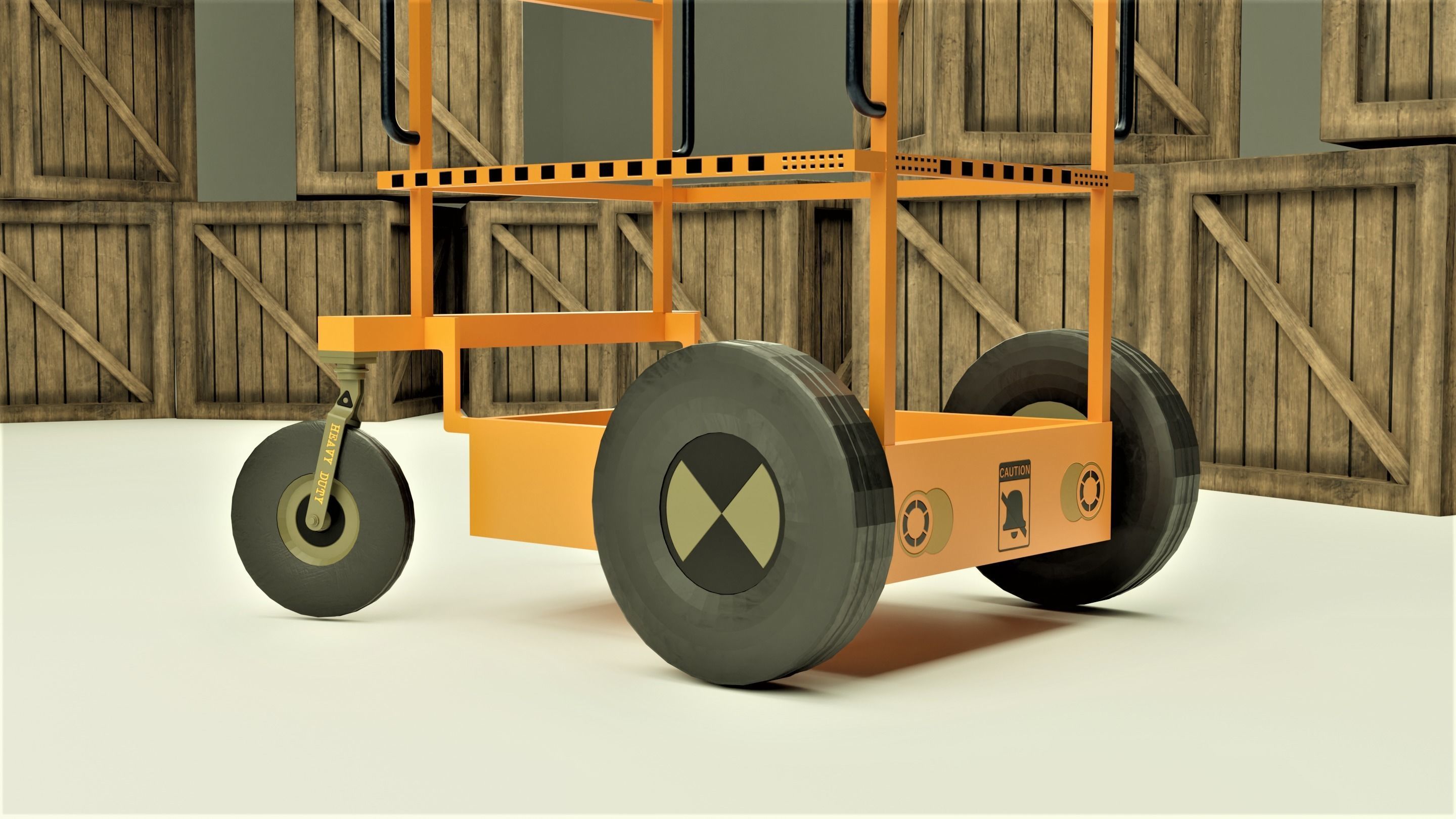 3D model Industrial Mini Cart VR / AR / low-poly | CGTrader
