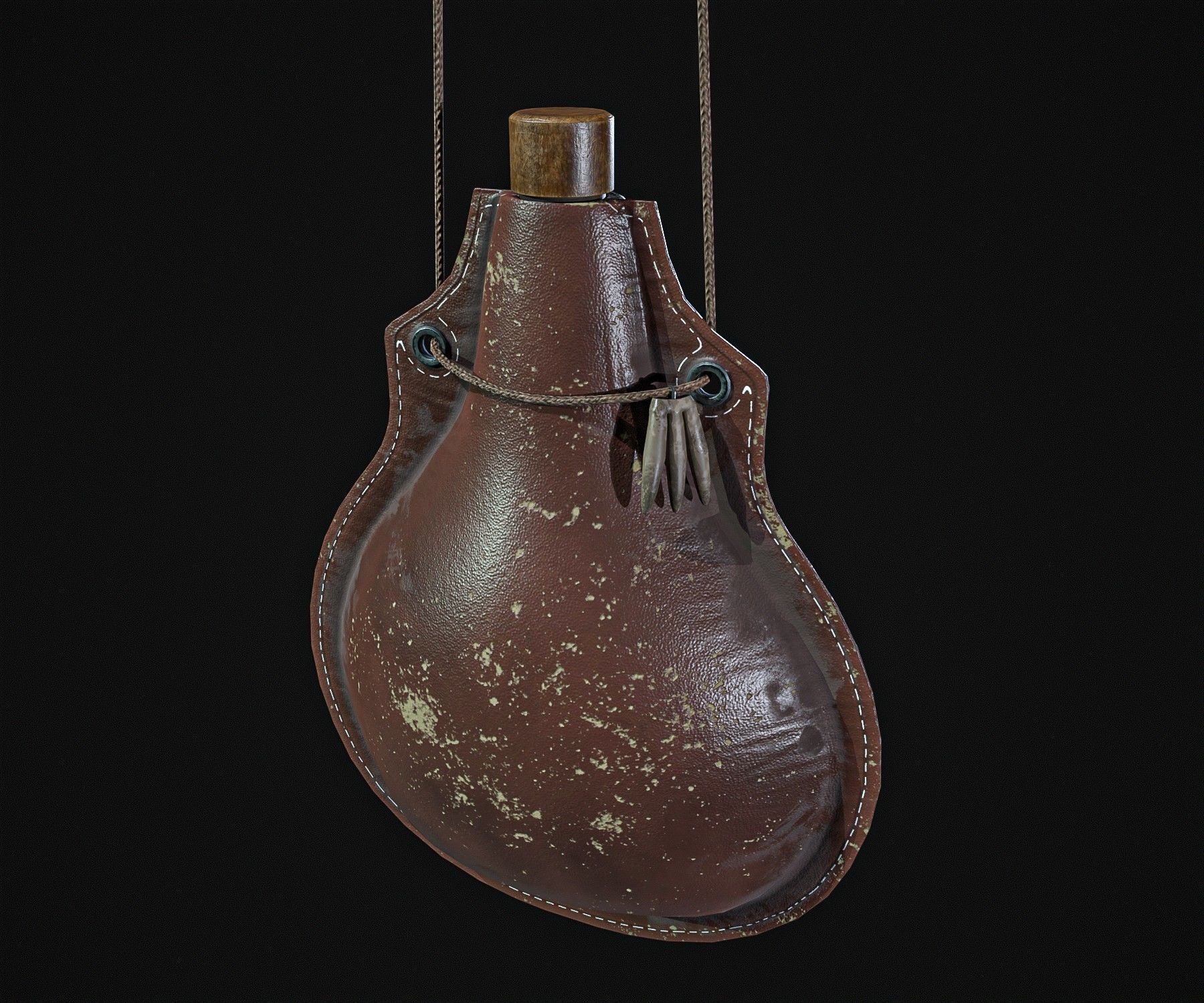 3D model Leather Bottle And Steel Bottel VR / AR / low-poly | CGTrader
