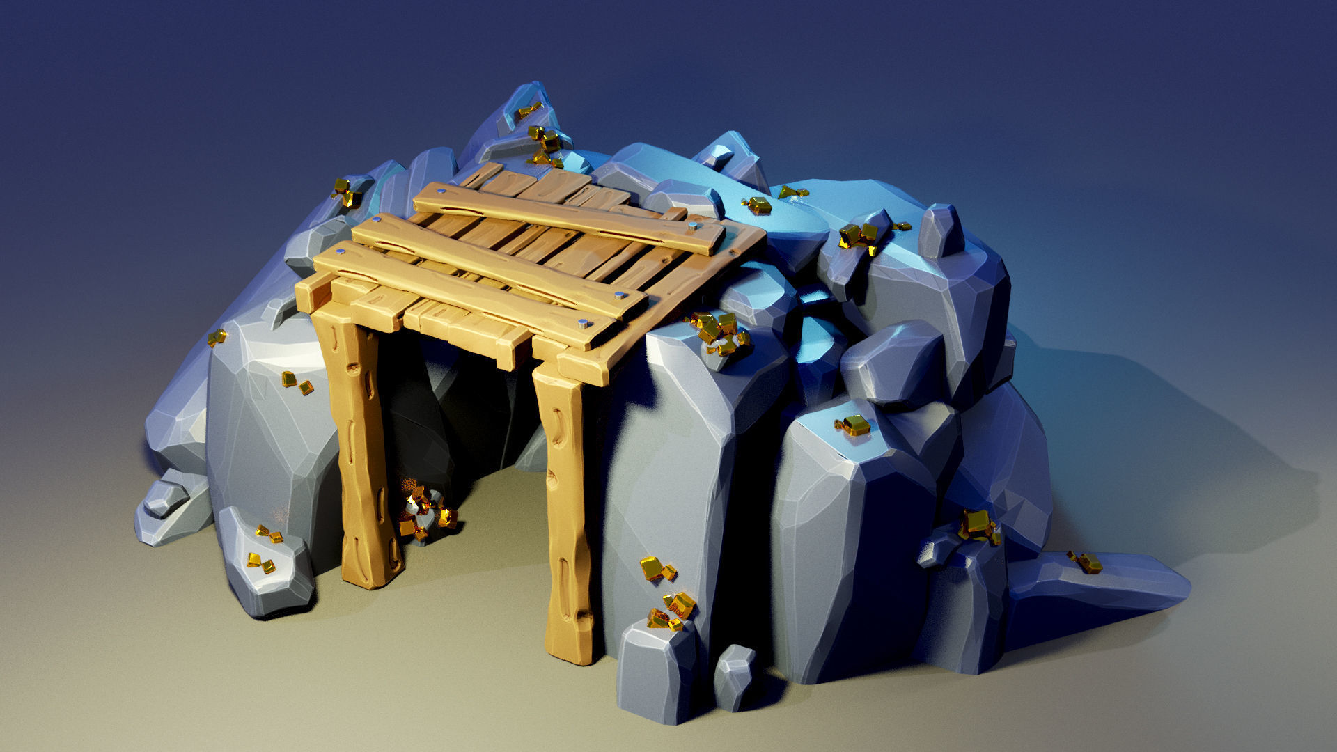 3D model mine for games VR / AR / low-poly | CGTrader