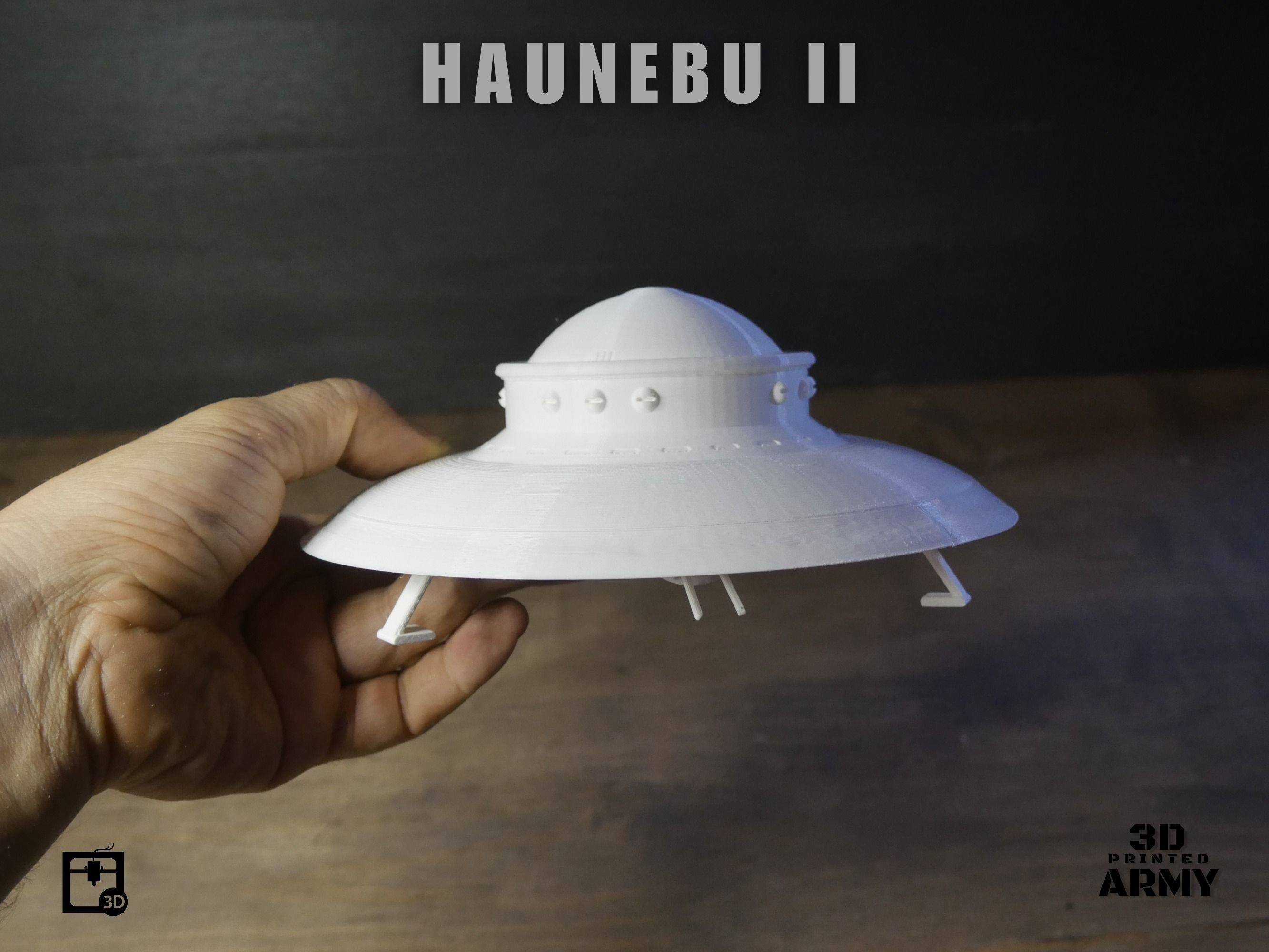 German WW2 UFO - Haunebu 2 - STL files 3D print 3D model 3D printable ...