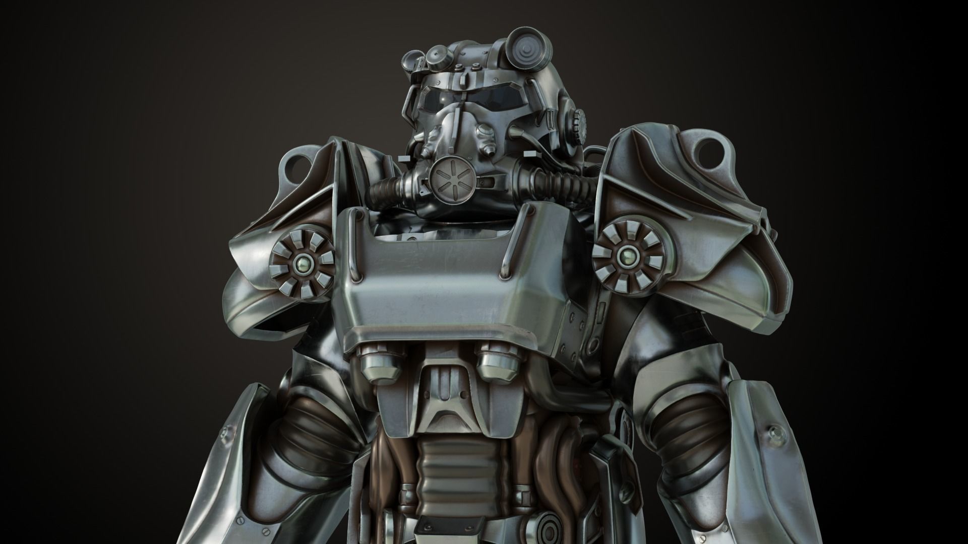 Fallout T60 Power Armour 3D model 3D printable | CGTrader