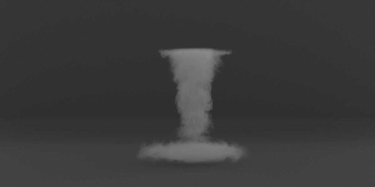 Animated Looping VDB Tornado with Ground Swirl - 900 Frames 3D model ...