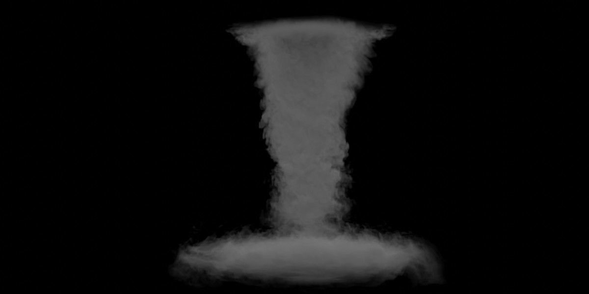 Animated Looping VDB Tornado with Ground Swirl - 900 Frames 3D model ...