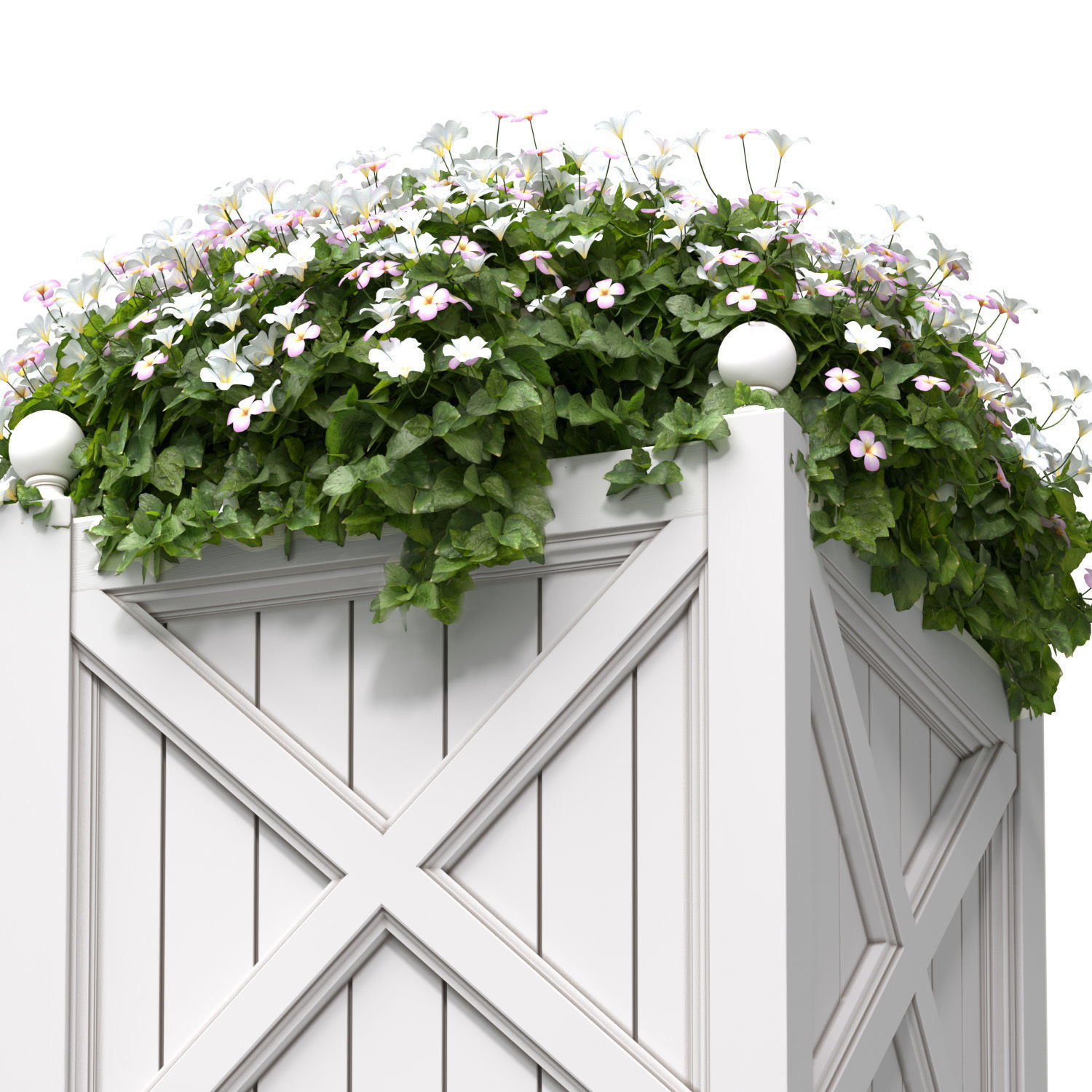 Flower Garden Planter Box Patio 3D model | CGTrader