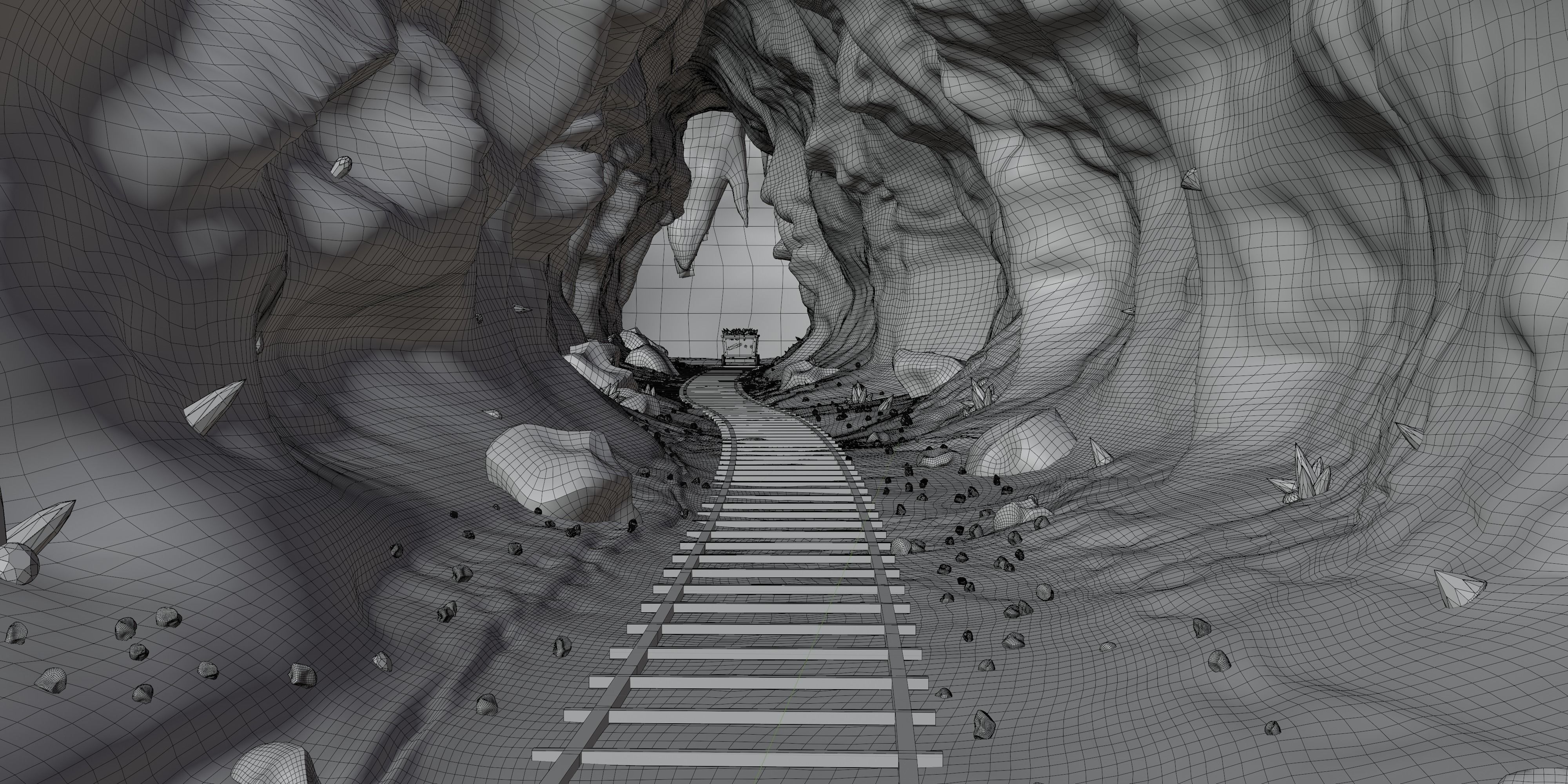 3D model Stylized Cave for Anime and Cartoons VR / AR / low-poly | CGTrader