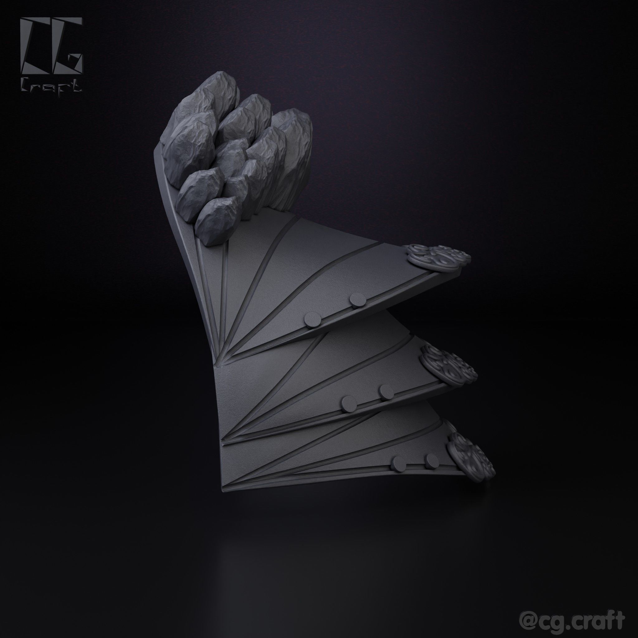 Sleep Token Vessels shoulder pad 3D model 3D printable | CGTrader