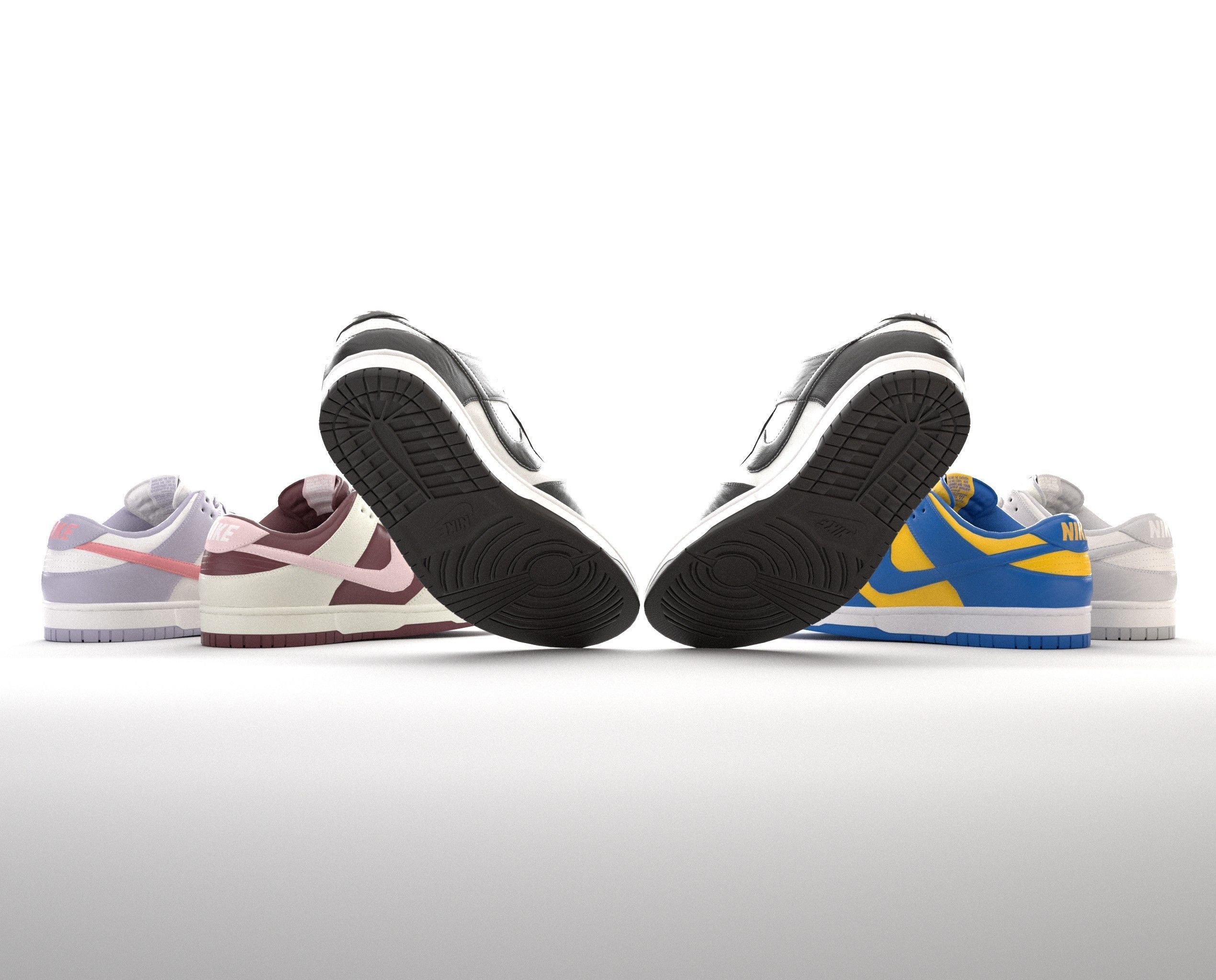 3D model Nike Dunk Low Variety Pack VR / AR / low-poly | CGTrader