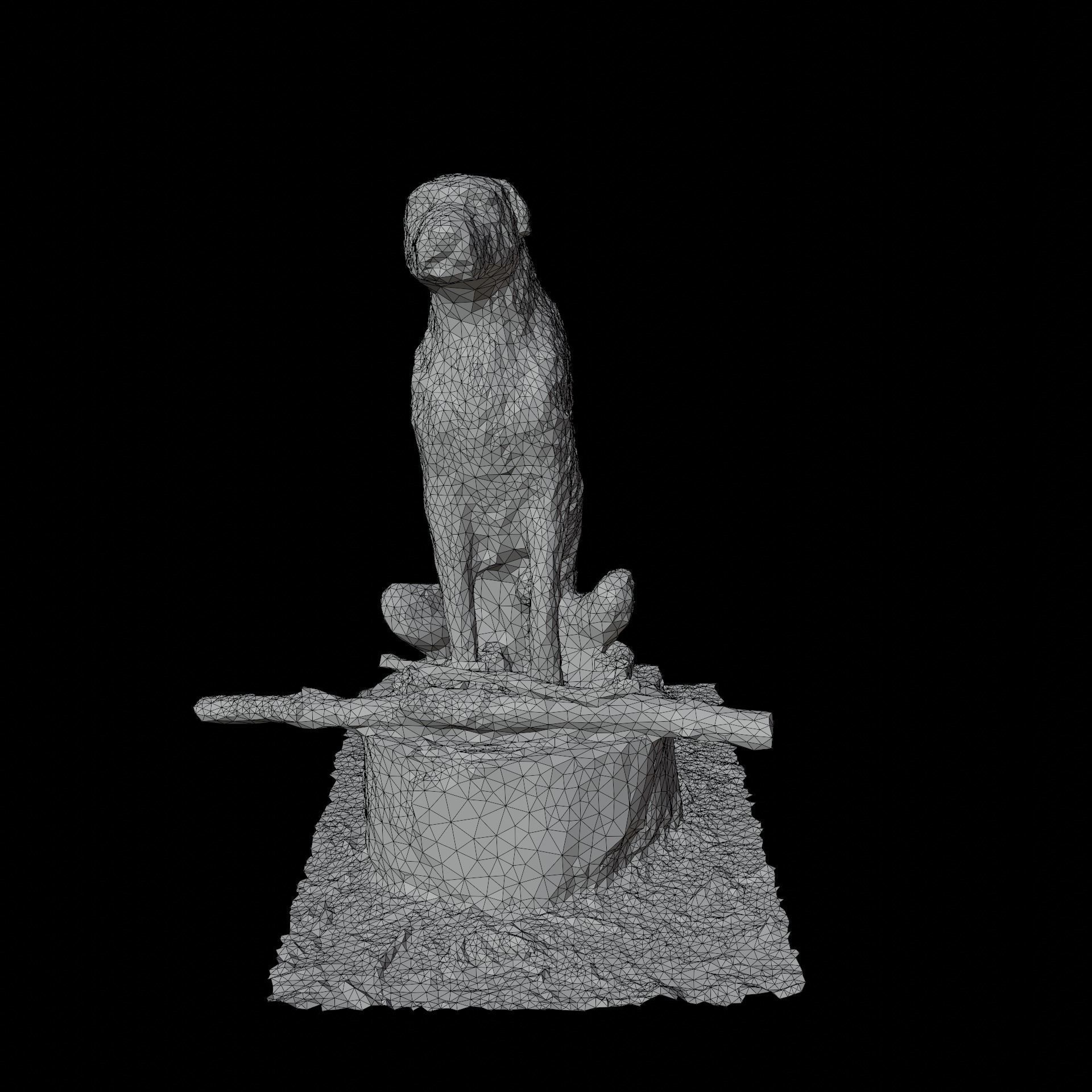 Dog sculpture 3D scan 3D model | CGTrader