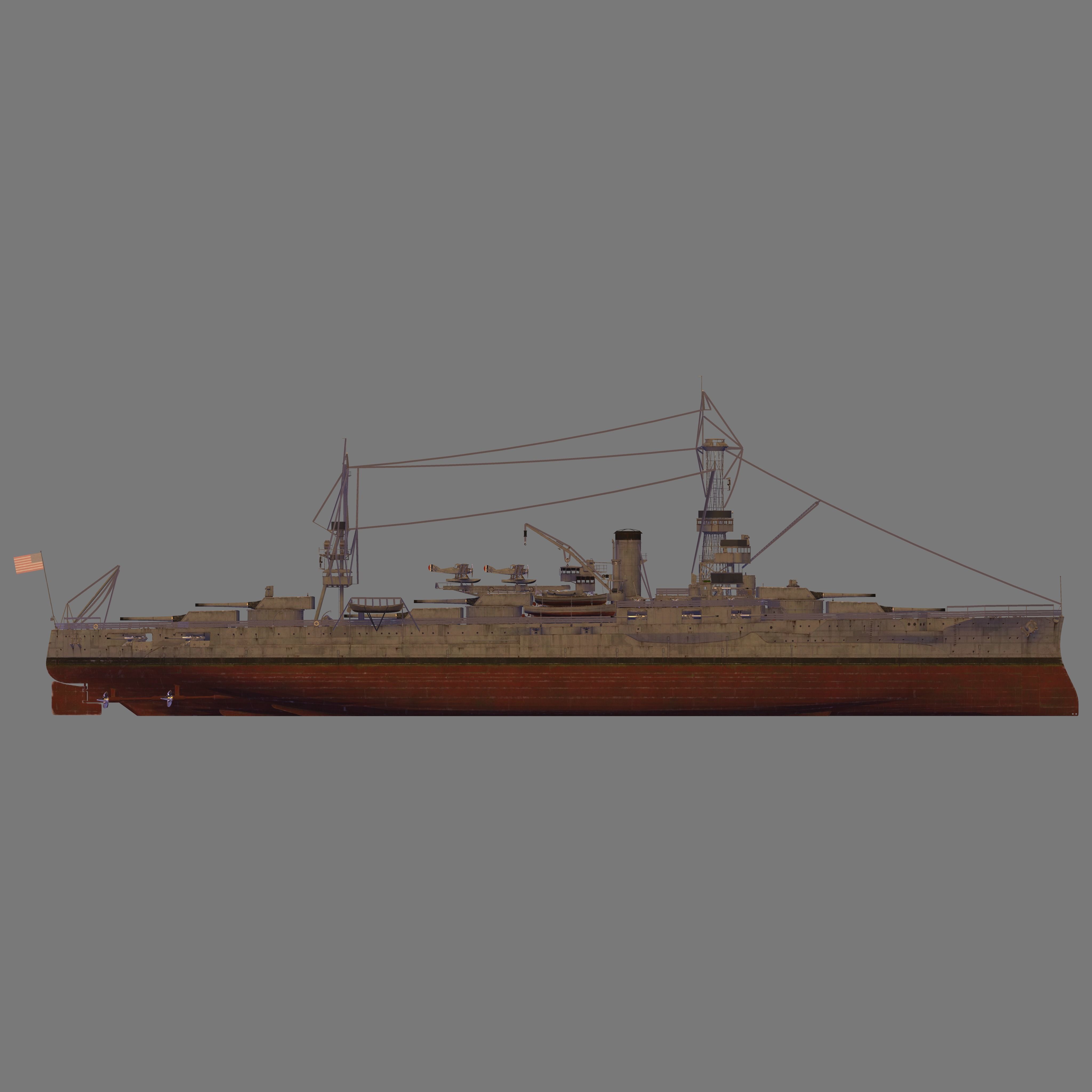 USS Wyoming 3D model | CGTrader