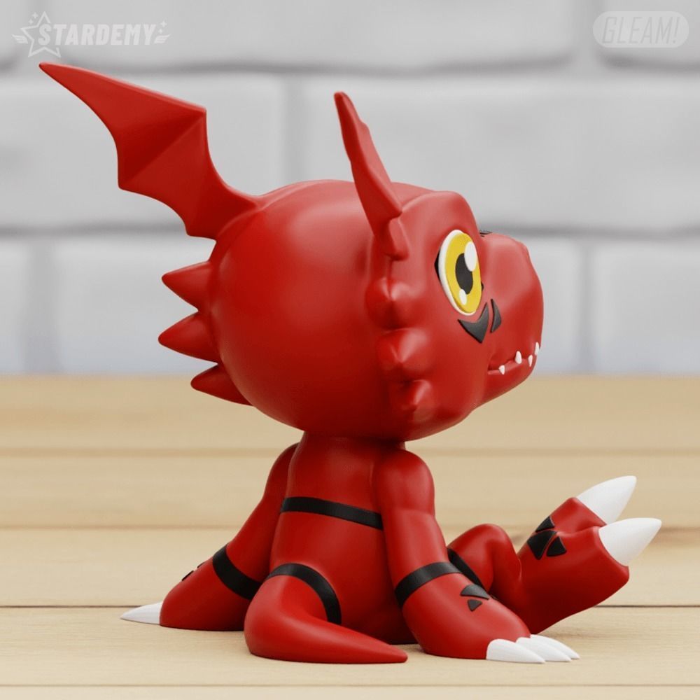guilmon chibi digimon tamers 3D model 3D printable | CGTrader