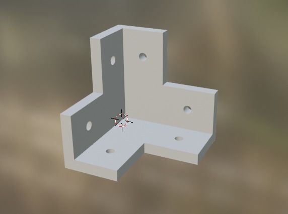 Triangular Wood Corner Bracket - Seamless Triple Pane Joining 3D model ...