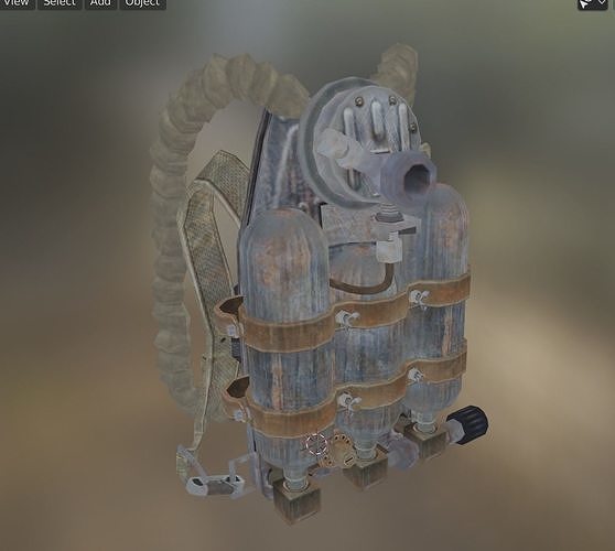 3D model diving gear VR / AR / low-poly | CGTrader