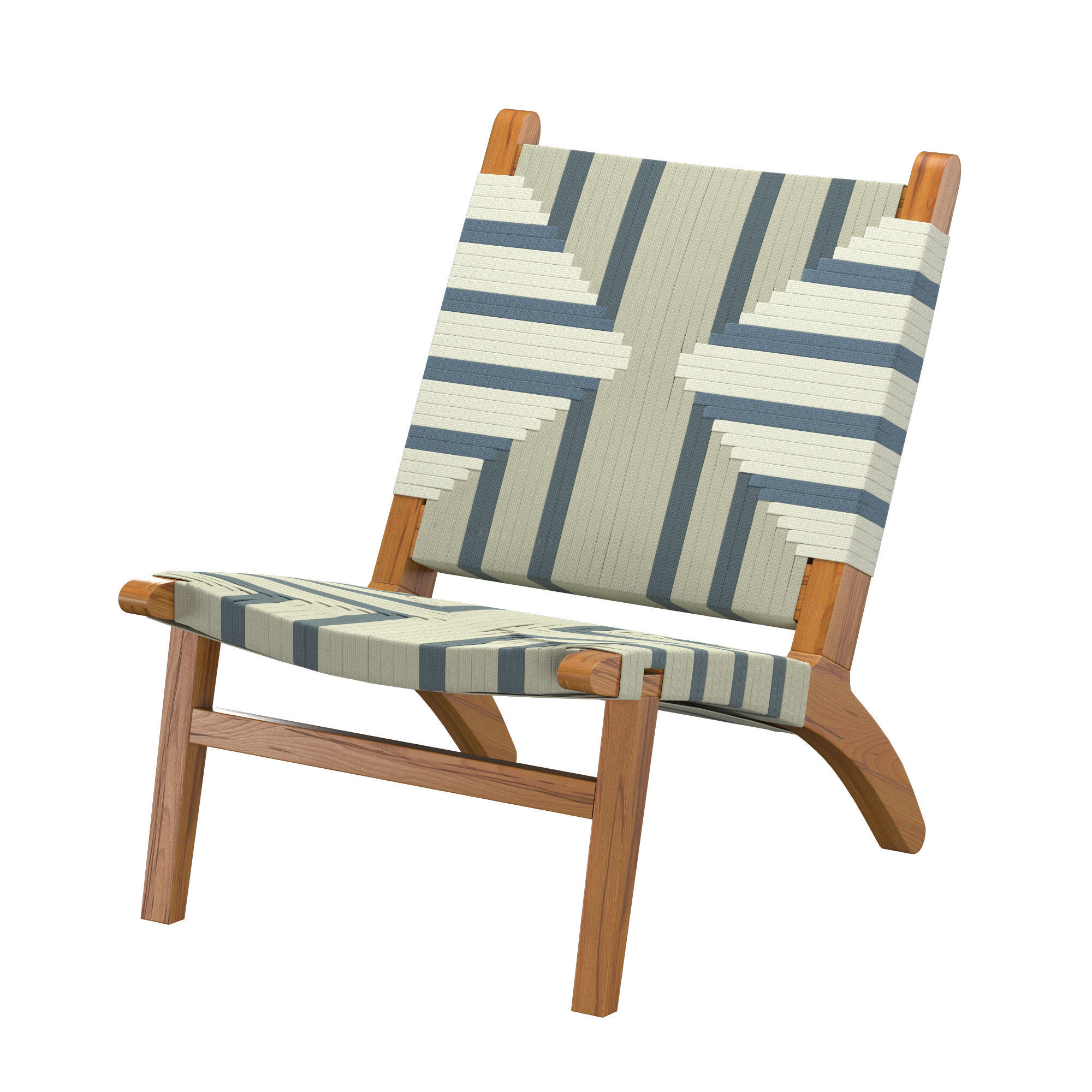 Masaya Lounge Chair Barks Pattern 3D model | CGTrader