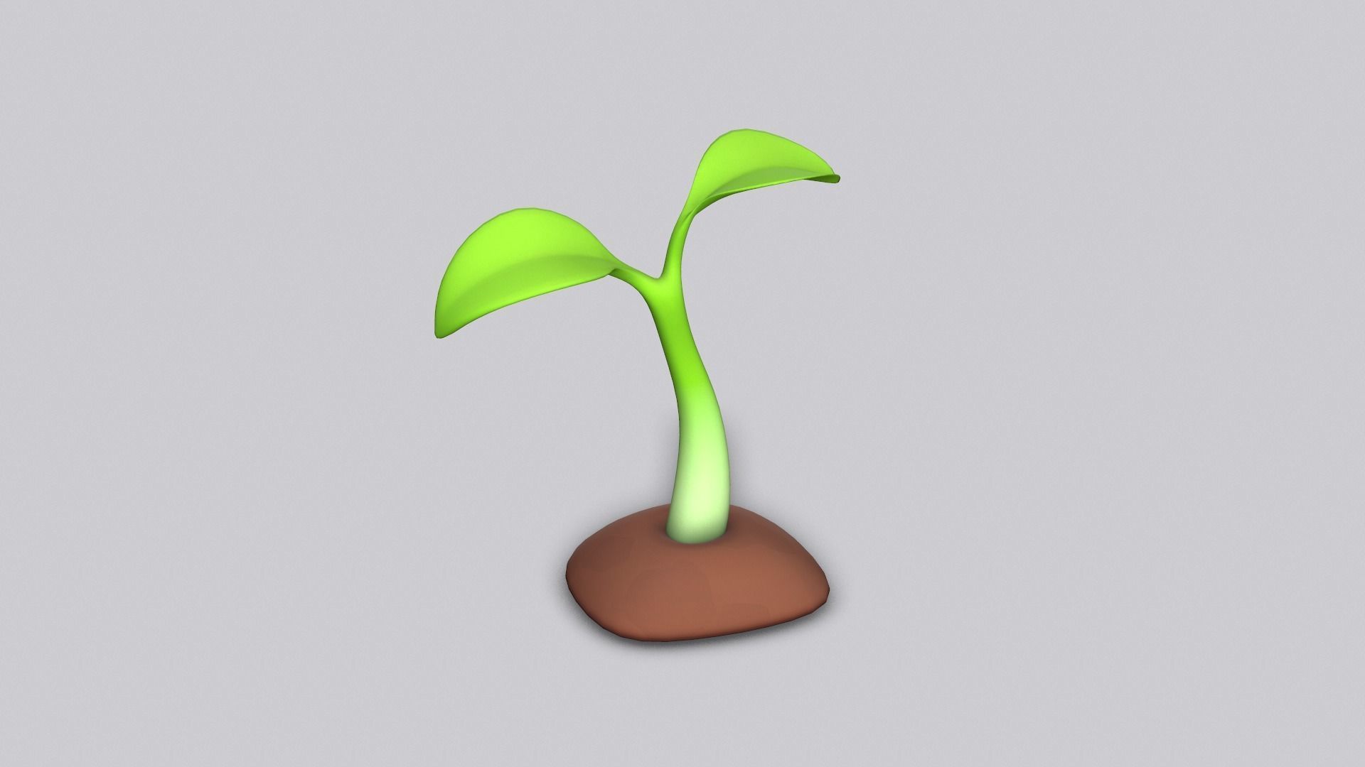 3D model Sapling Plant Sprout VR / AR / low-poly | CGTrader