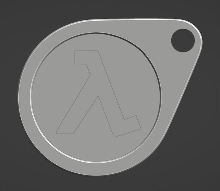 Half Life Saga Keyring 3D model 3D printable | CGTrader