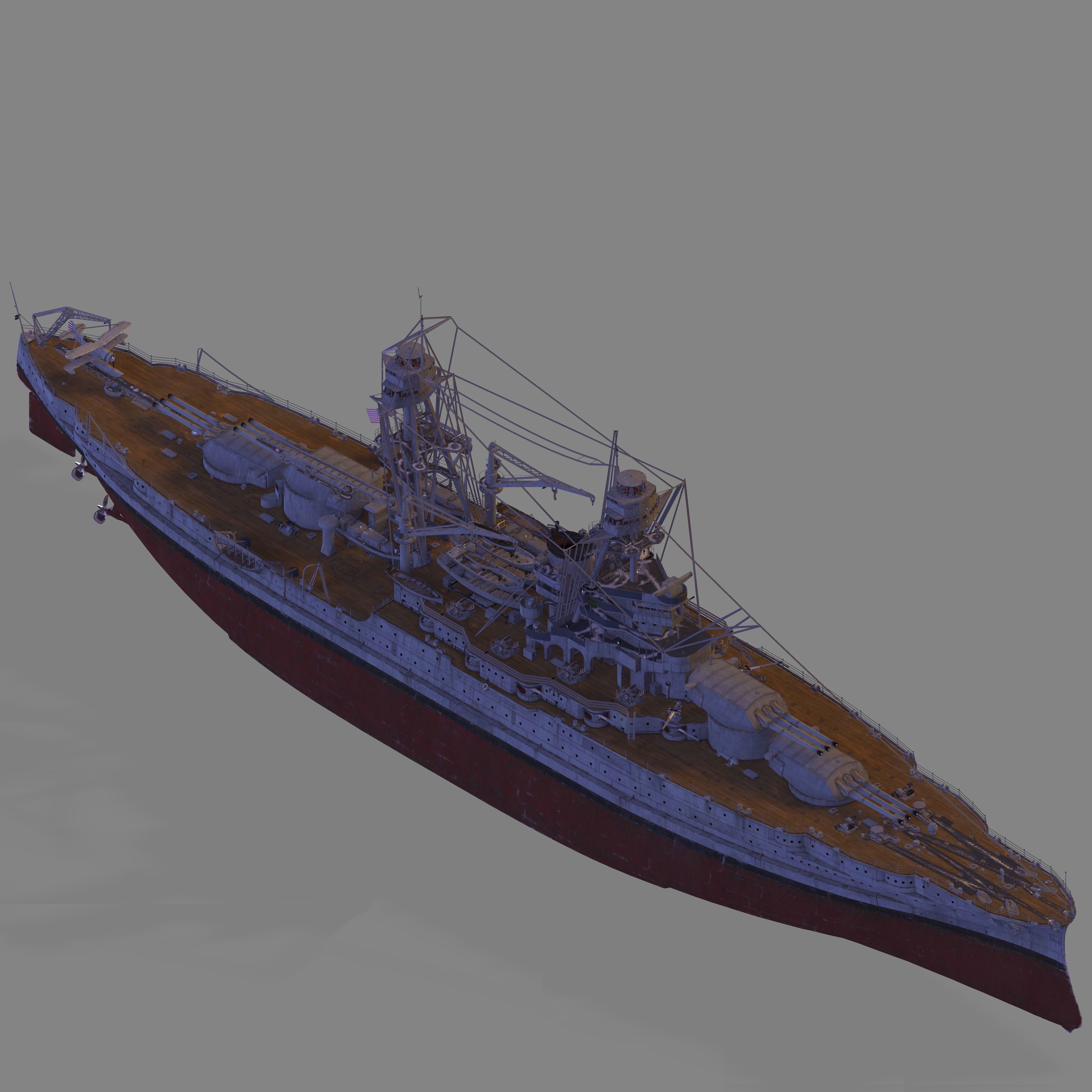 USS Arizona 3D model | CGTrader