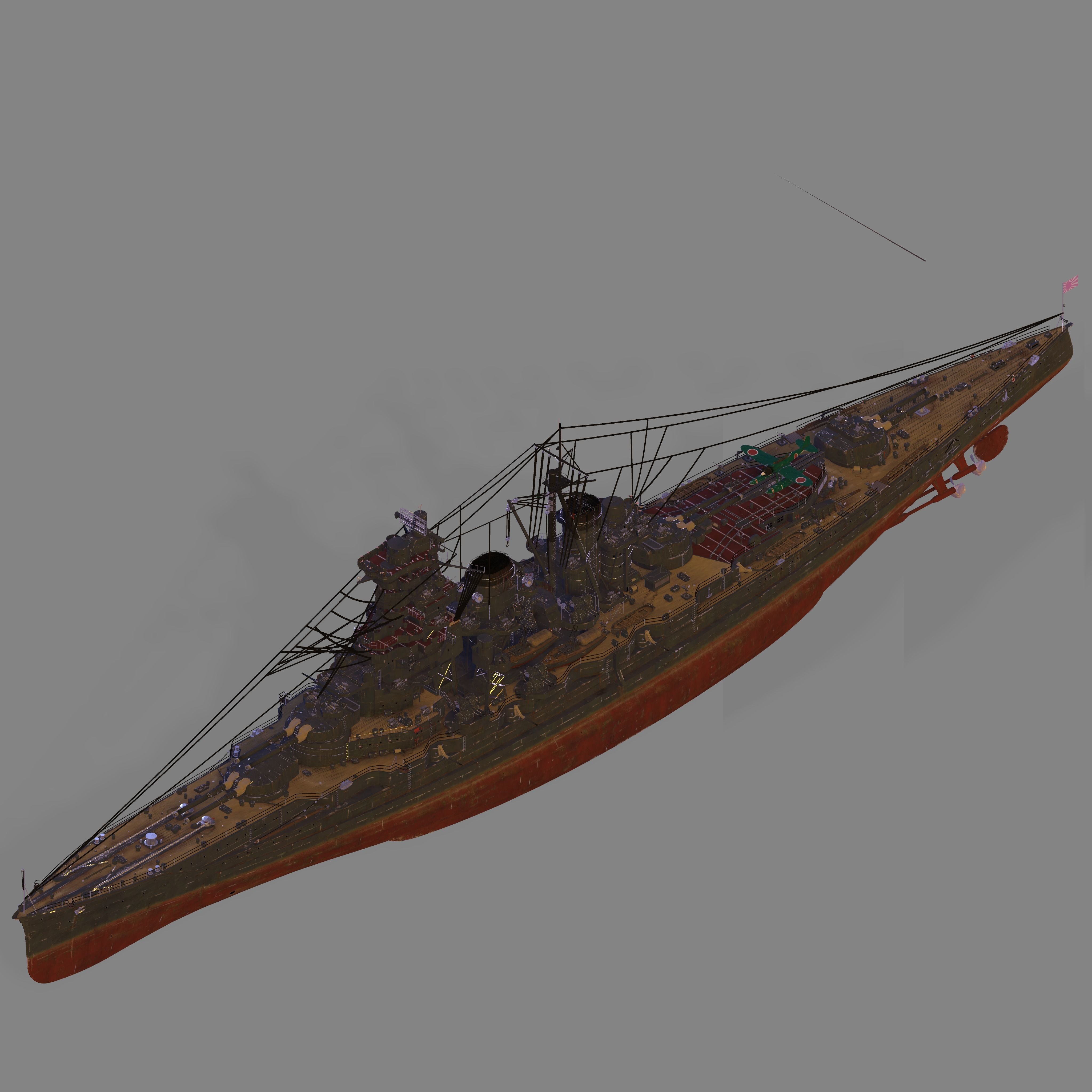 IJN Haruna 3D model | CGTrader