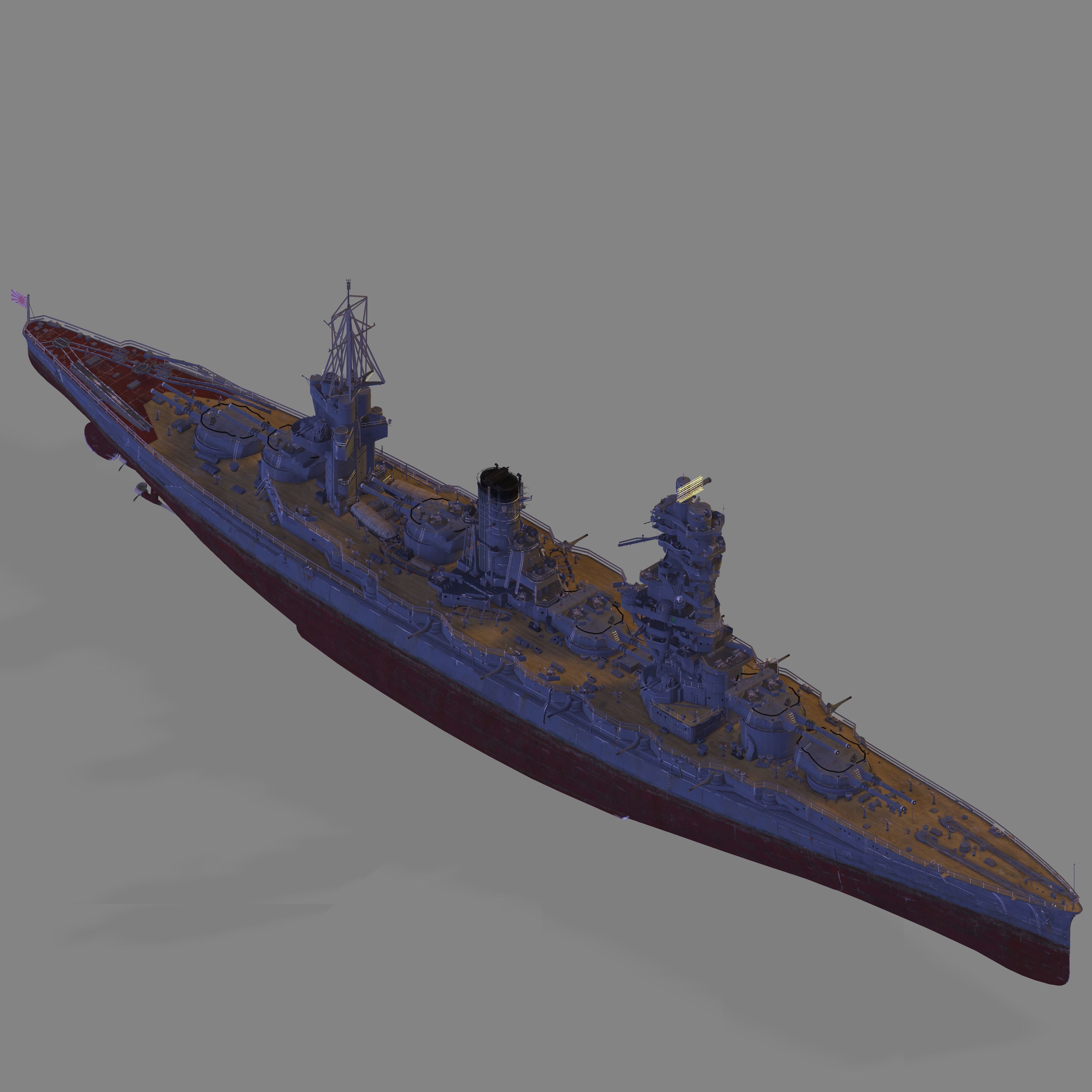 IJN Fuso 3D model | CGTrader