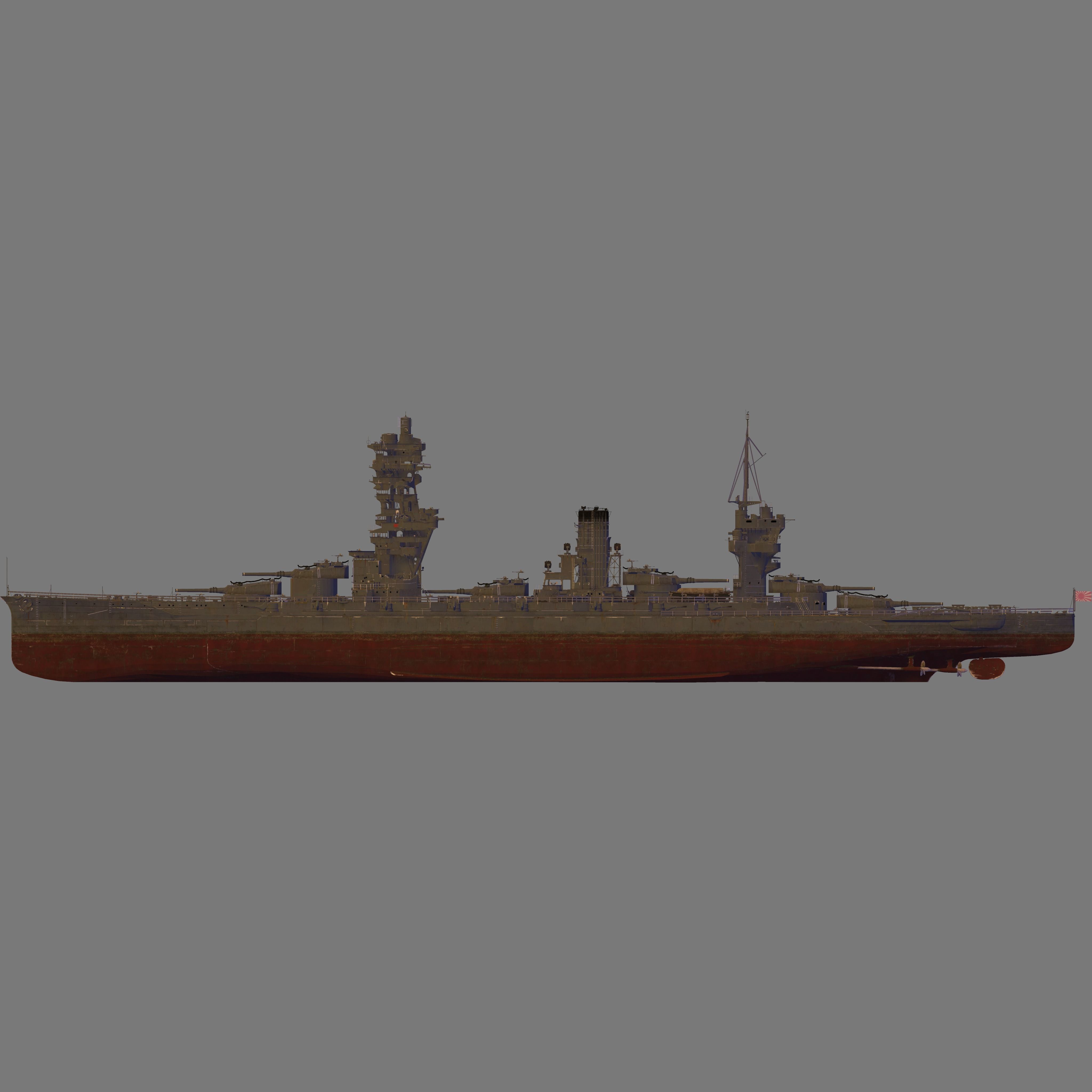 IJN Fuso 3D model | CGTrader