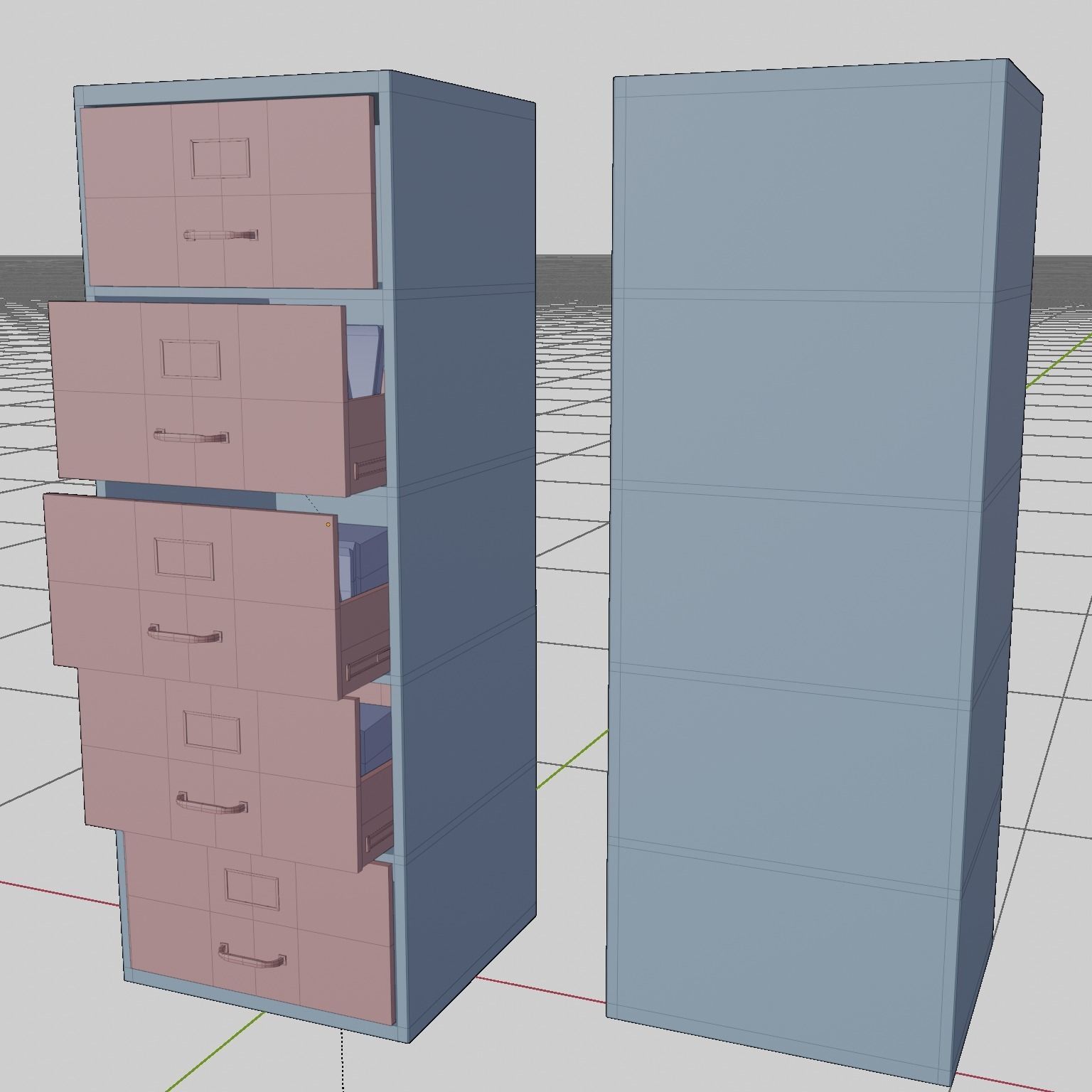 Old File Cabinet with Rust and degradation 3D model | CGTrader