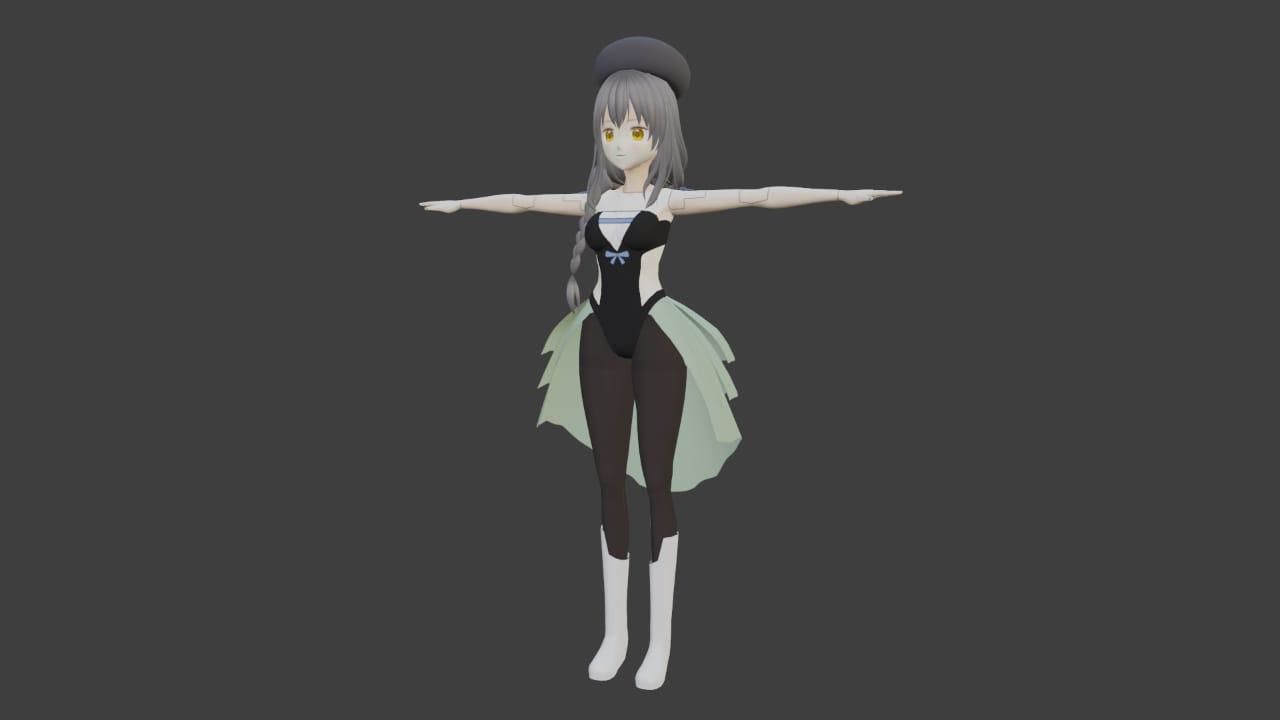 3D model VRChat Female Model VR / AR / low-poly | CGTrader