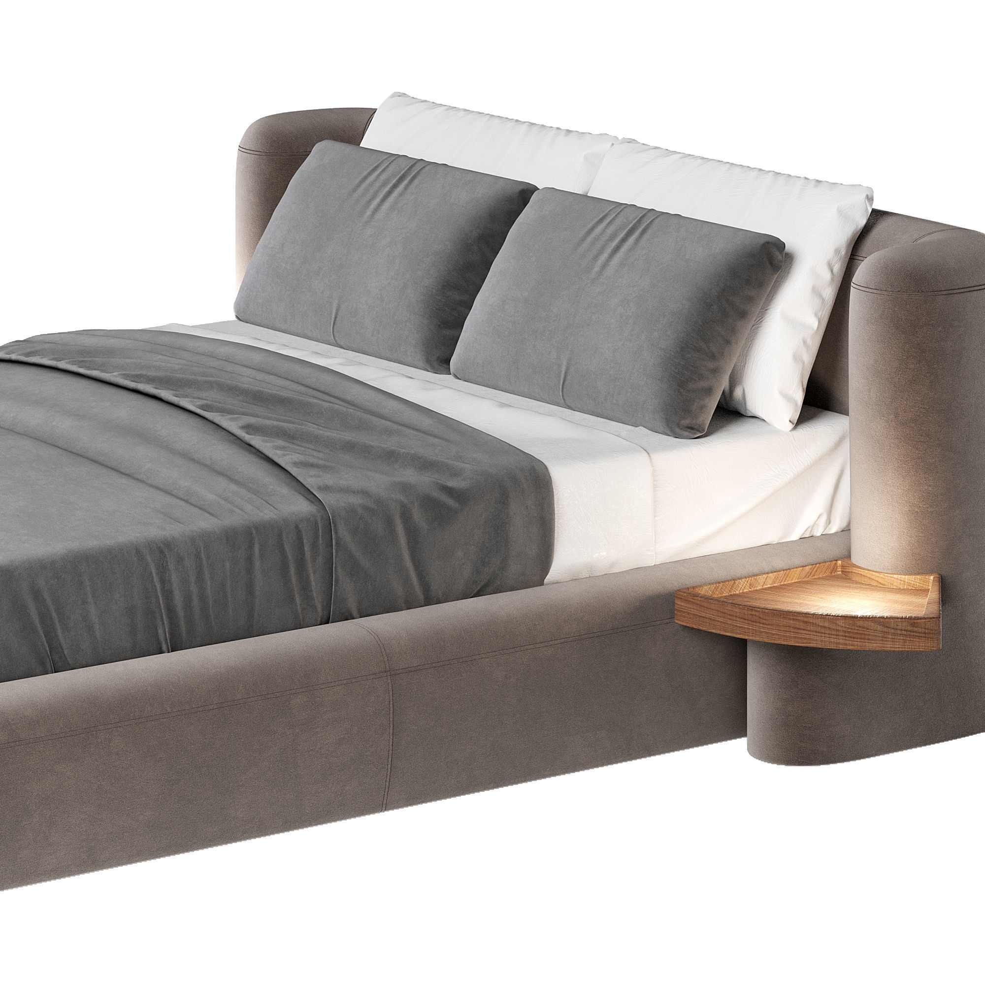 BAXTER CLARA bed 3D model rigged | CGTrader