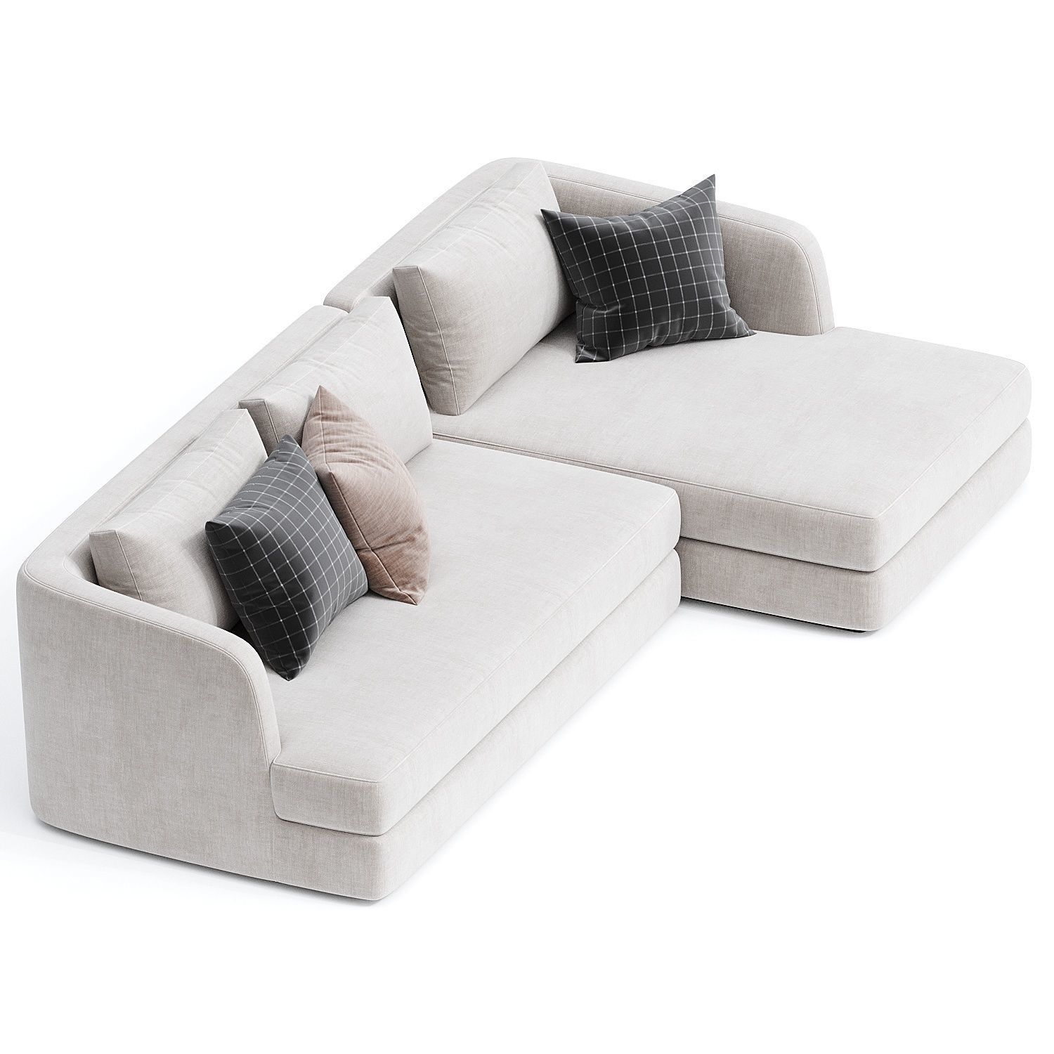 BARRET By Flexform sofa 3d model 3D model | CGTrader