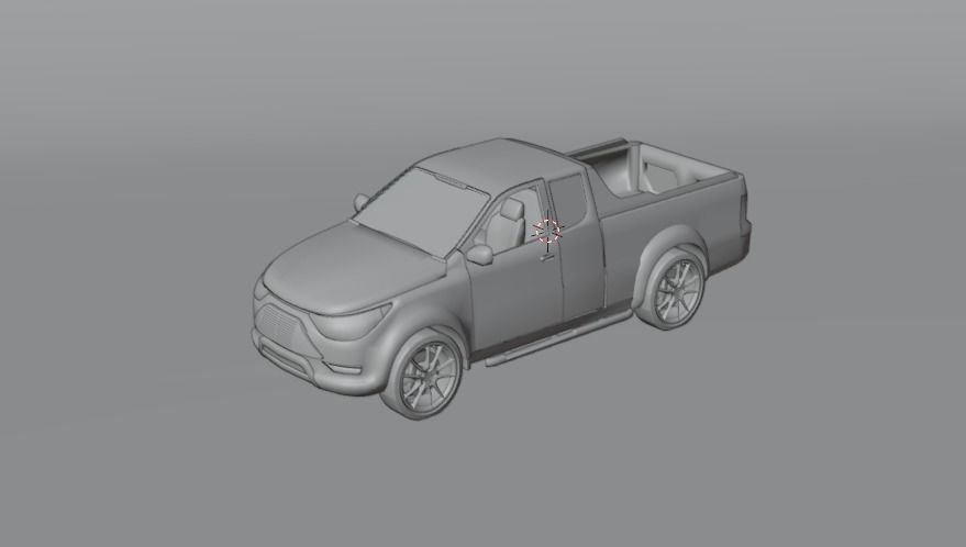 double cabin car 3D model | CGTrader