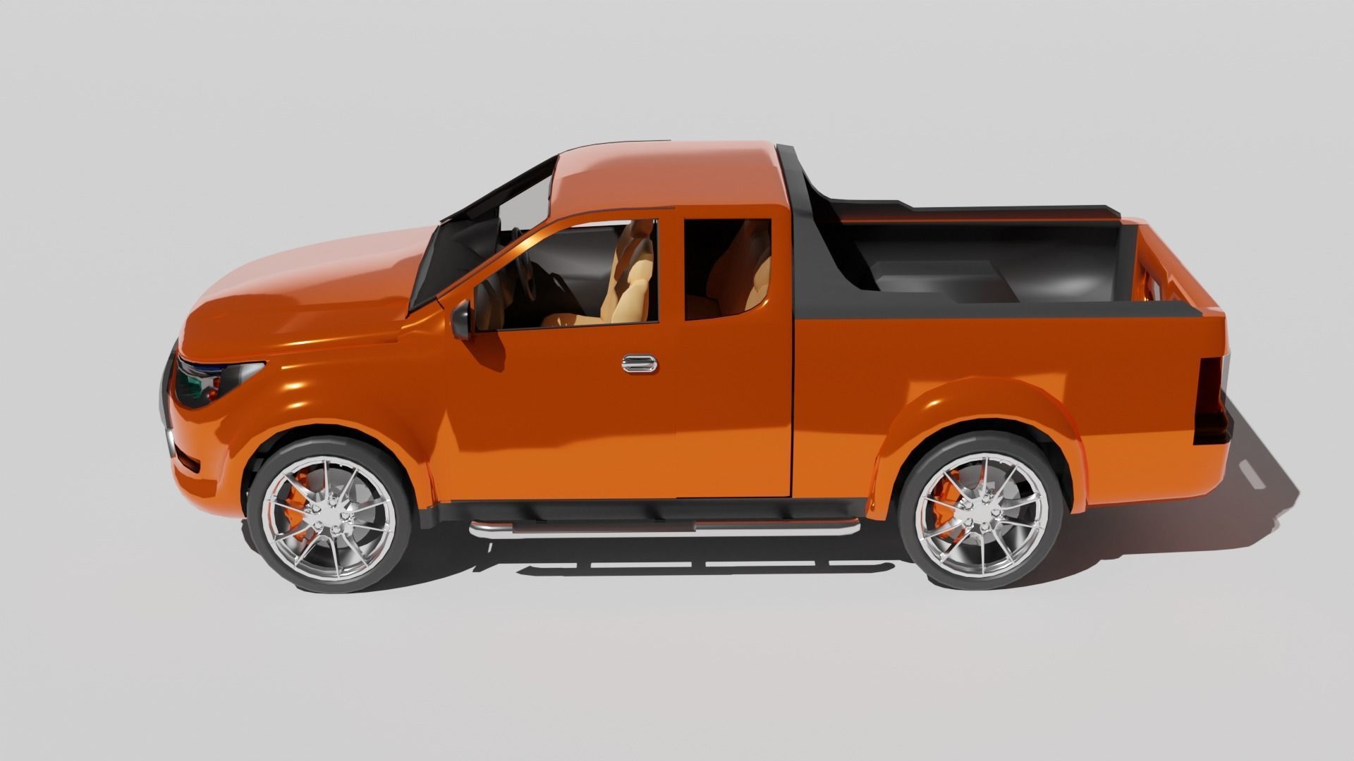 double cabin car 3D model | CGTrader
