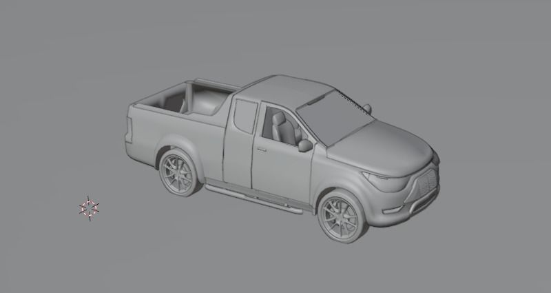 double cabin car 3D model | CGTrader