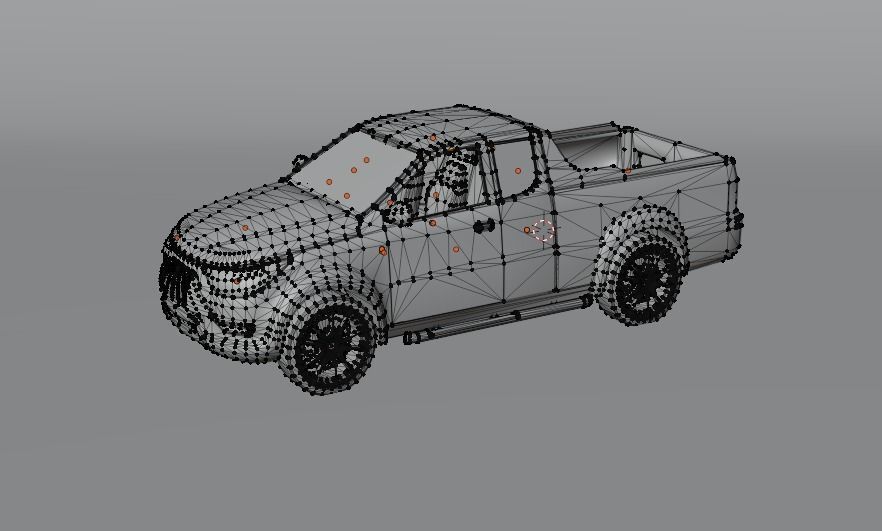 double cabin car 3D model | CGTrader