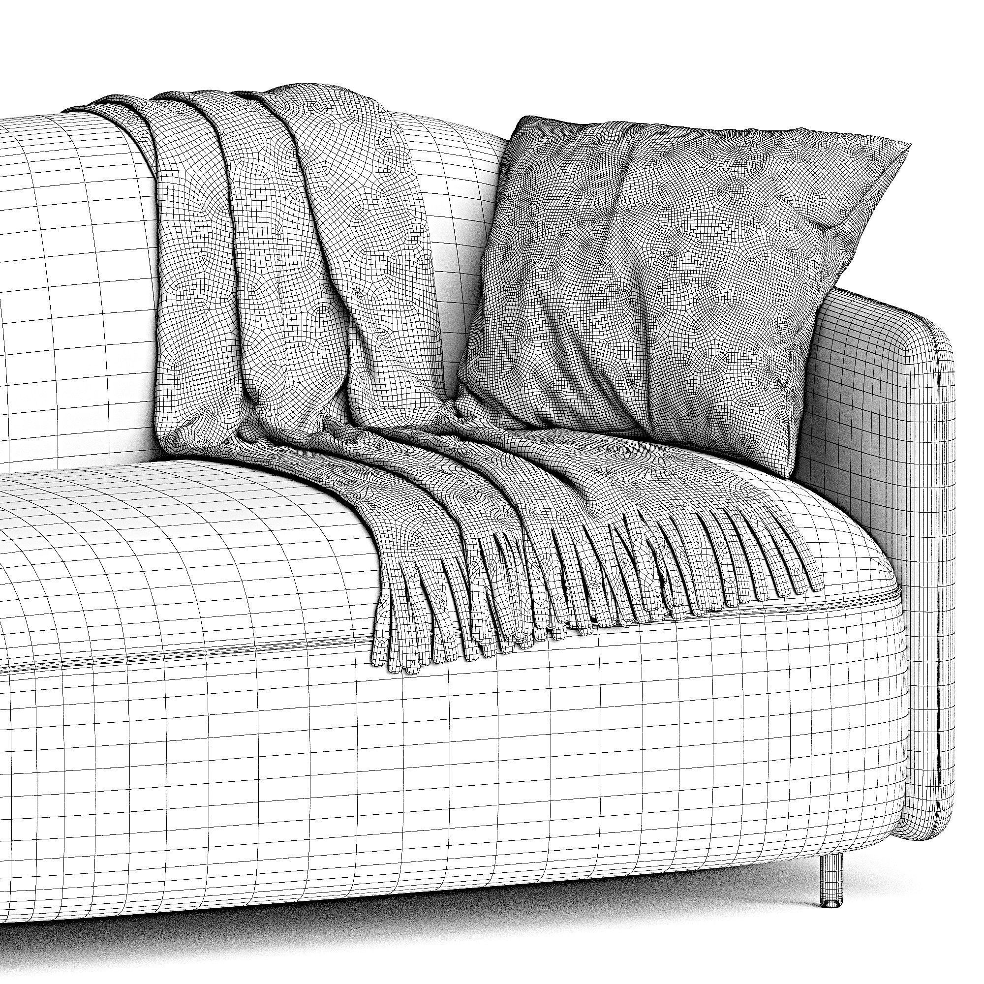 SOFT BEAT By arflex design 3d model 3D model | CGTrader