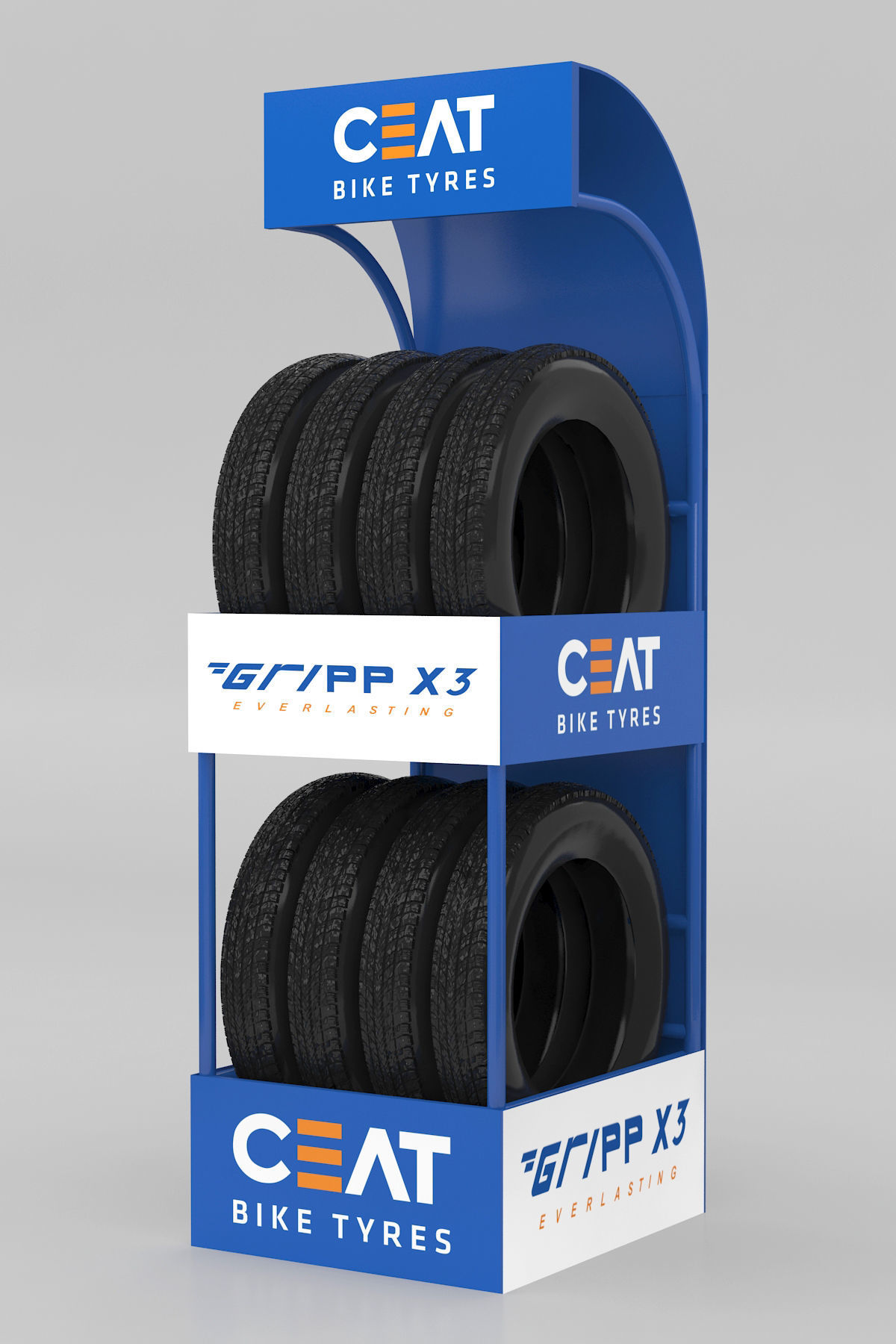2 Wheler Tyre Stand 3D model | CGTrader