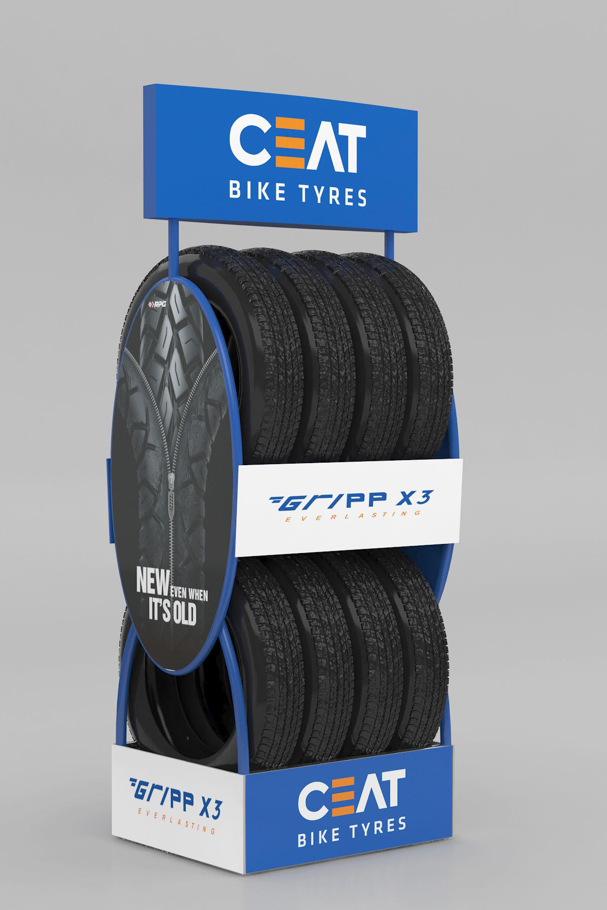 2 Wheler Tyre Stand 3D model | CGTrader